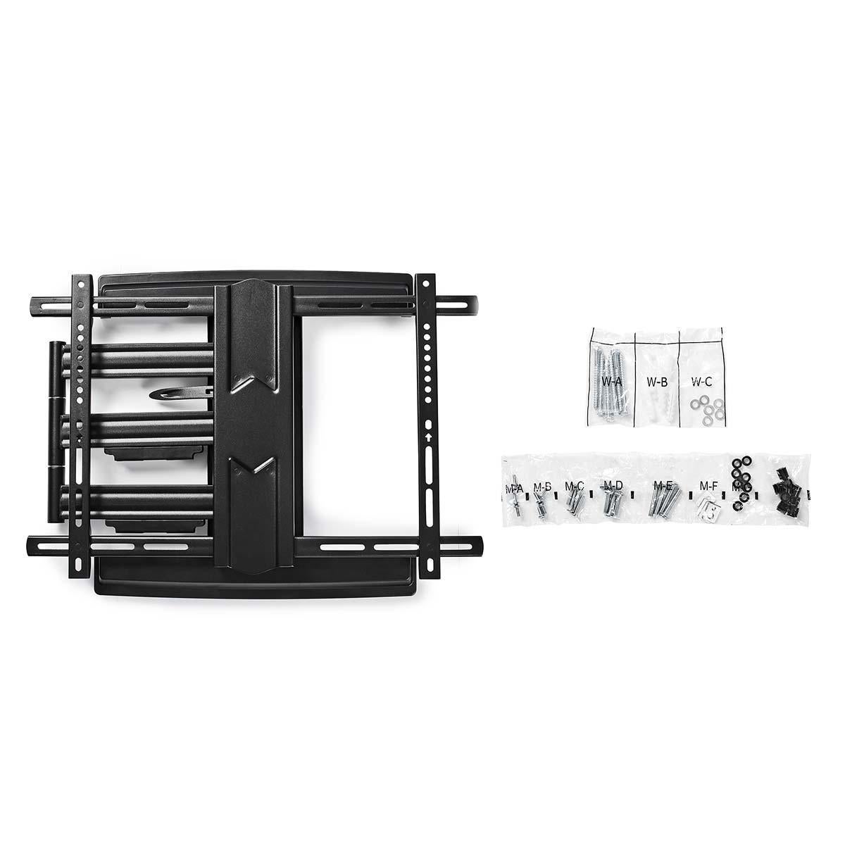 Nedis TVWM6550BK Support Mural à Mobilité Intégrale pour TV | 37-80 ...