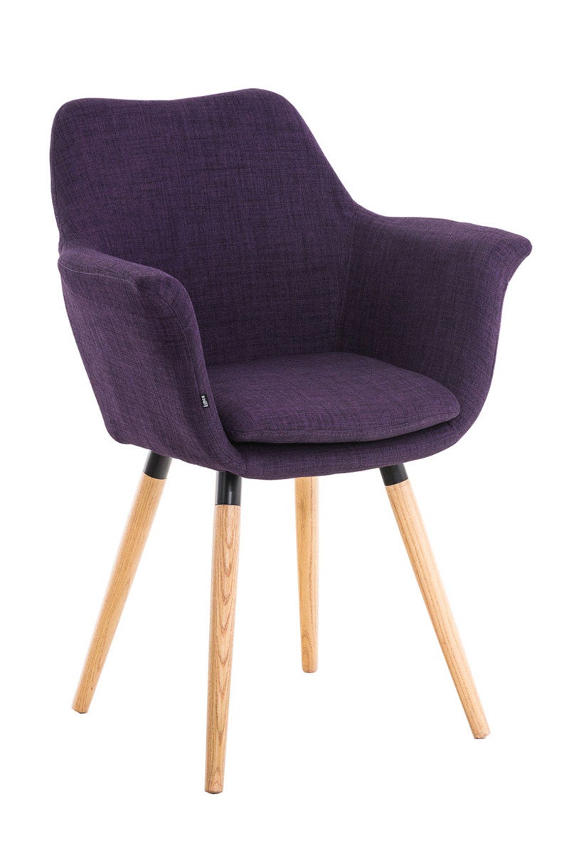 Chaise visiteur Vance violet | Leroy Merlin