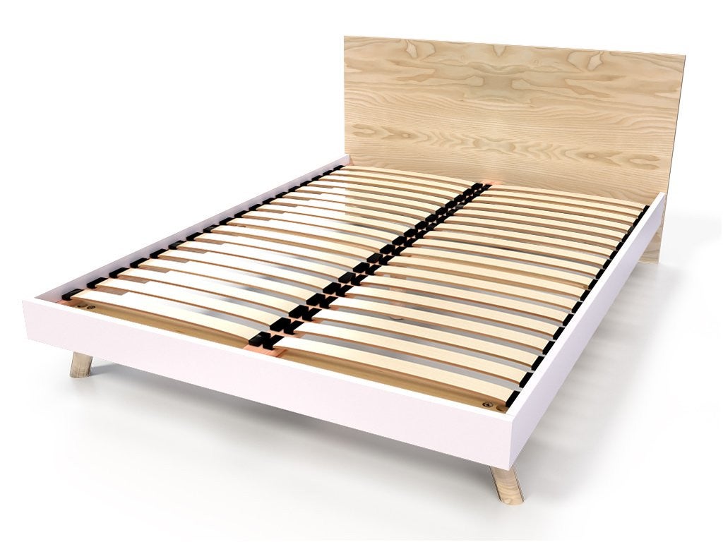 Lit scandinave viking 140x190 en bois massif 140x190 Multicouleur ...