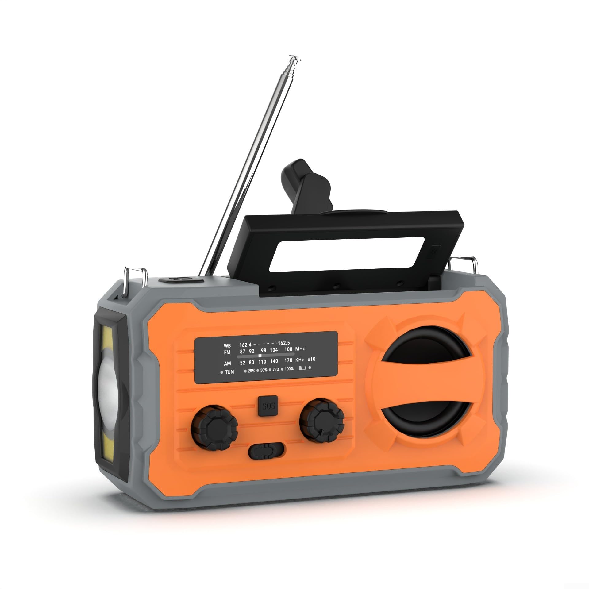 Radio multifonction 4000 mAh avec options de charge solaire et ...