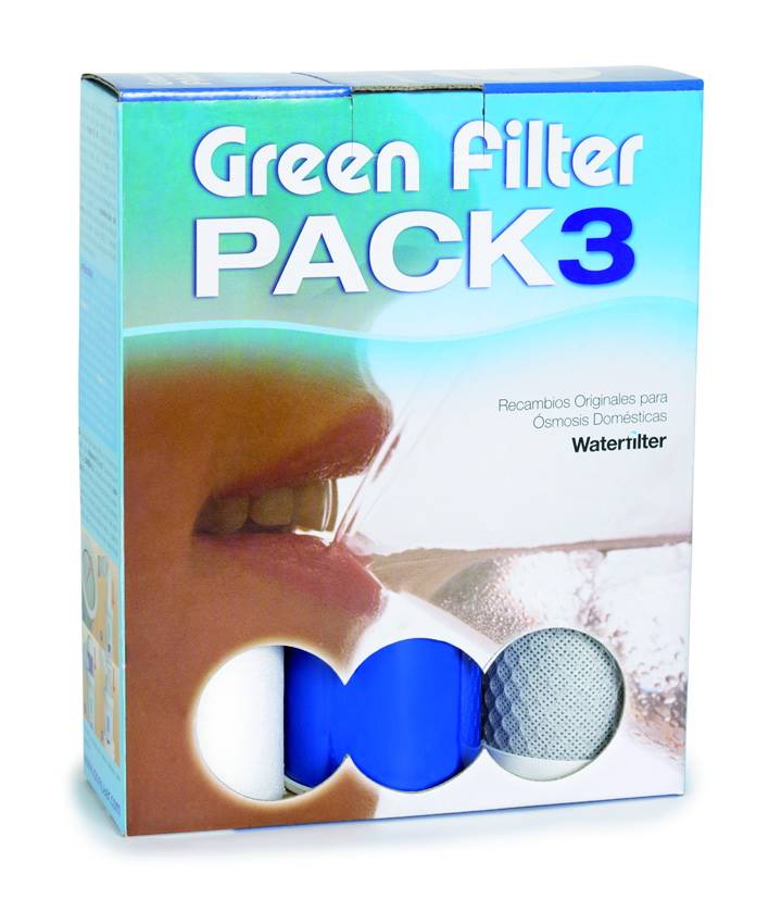 IONFILTER Pack 3 Filtros Green Filter | Leroy Merlin