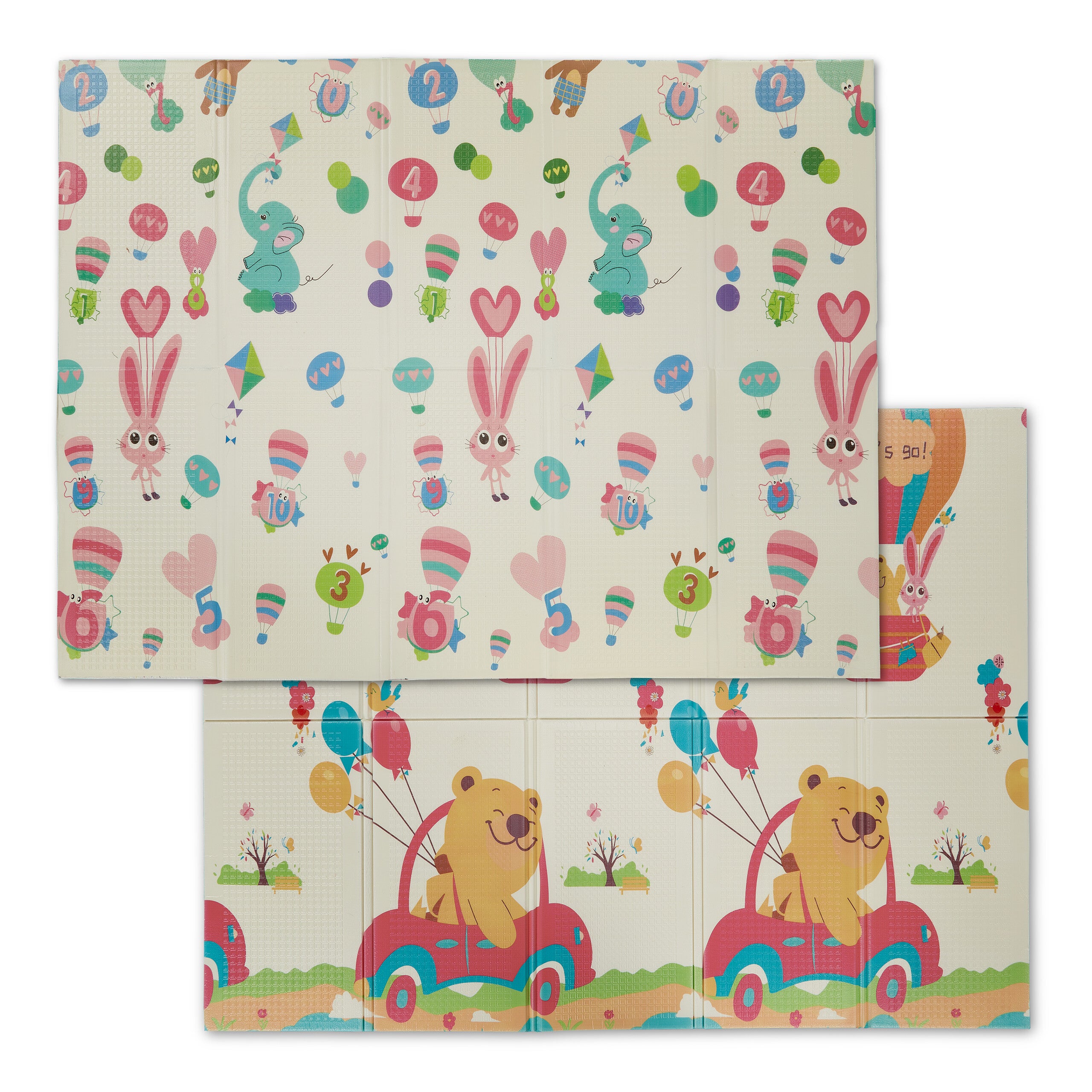 Relaxdays Tapis de jeu, pliable, sans substances nocives, lavable, 195 ...