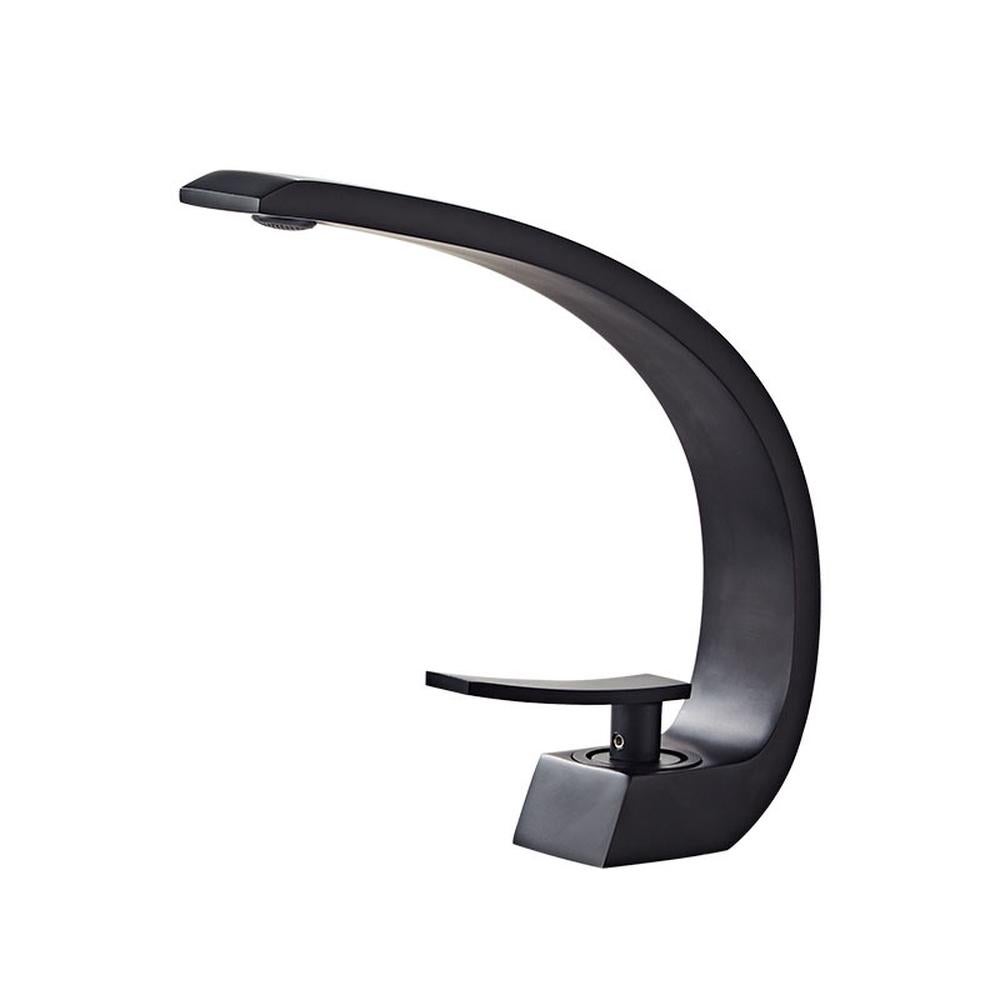 Grifo de Lavabo Cascada Mezclador de Latón Cromado para Baño | Leroy Merlin