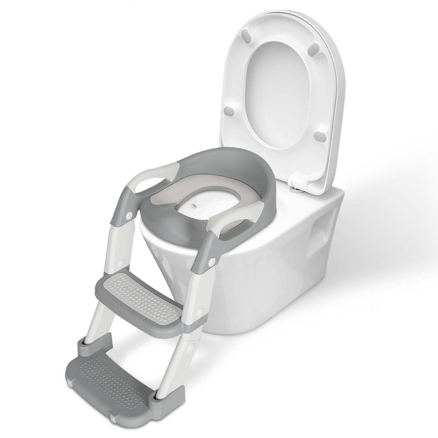 2 en 1 Escalera de WC para Niños Asiento de WC con Escalera y Urinario ...