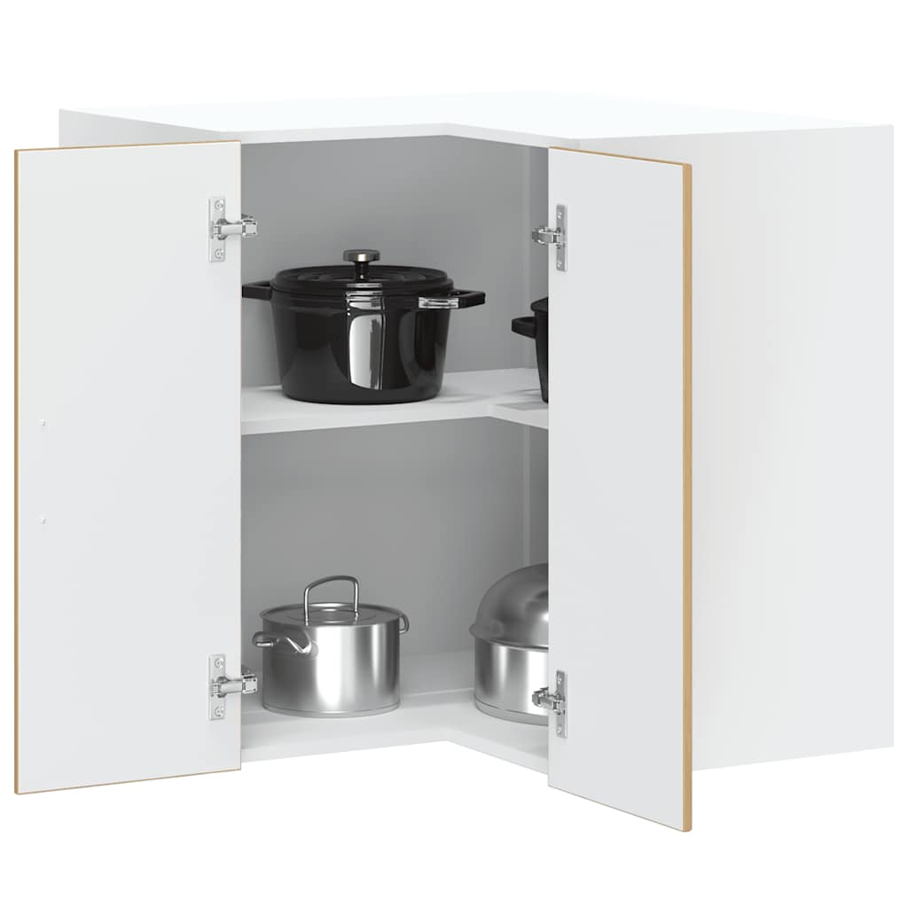 Meuble d'angle murale de cuisine chêne artisanal | Leroy Merlin
