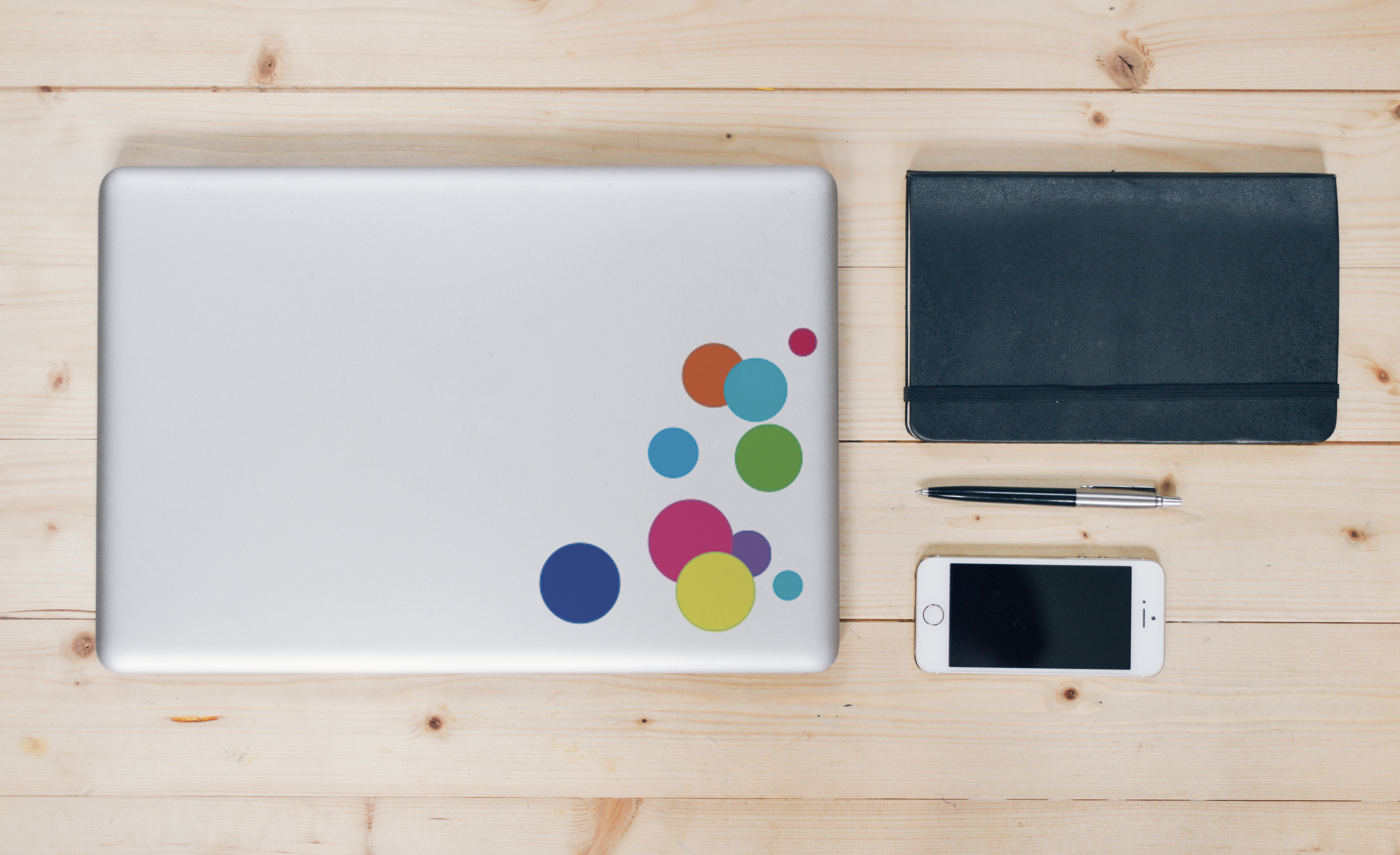 Sticker décoratif autocollant, ronds de couleurs pour DIY à la maison ...