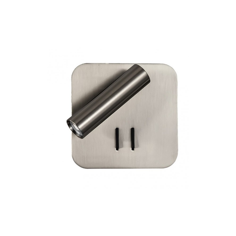 Appliquer le modèle LED Manet Square couleur Nickel FABRILAMP | Leroy ...