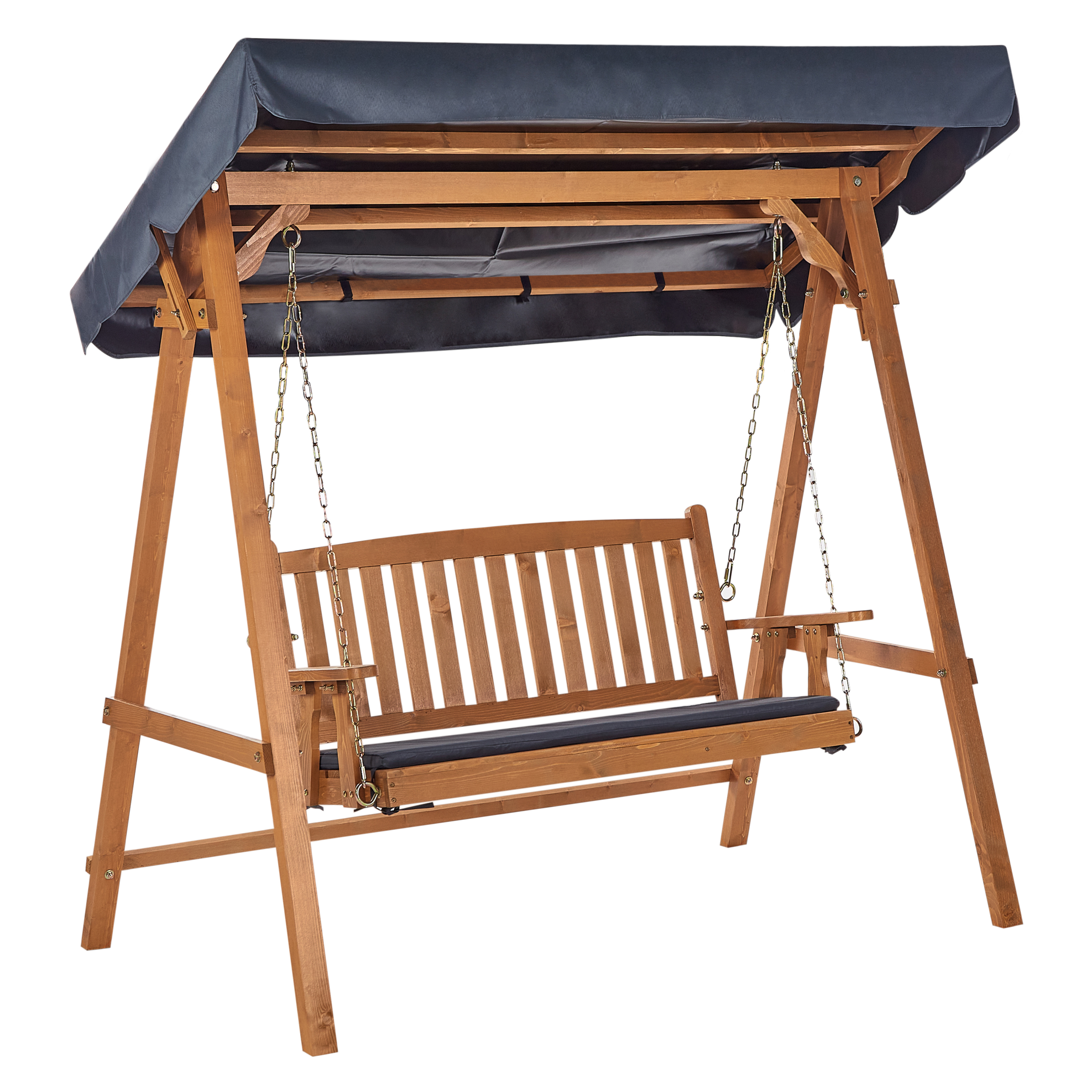 Balancelle de jardin FIBBIALLA Bois d’épicéa Marron | Leroy Merlin
