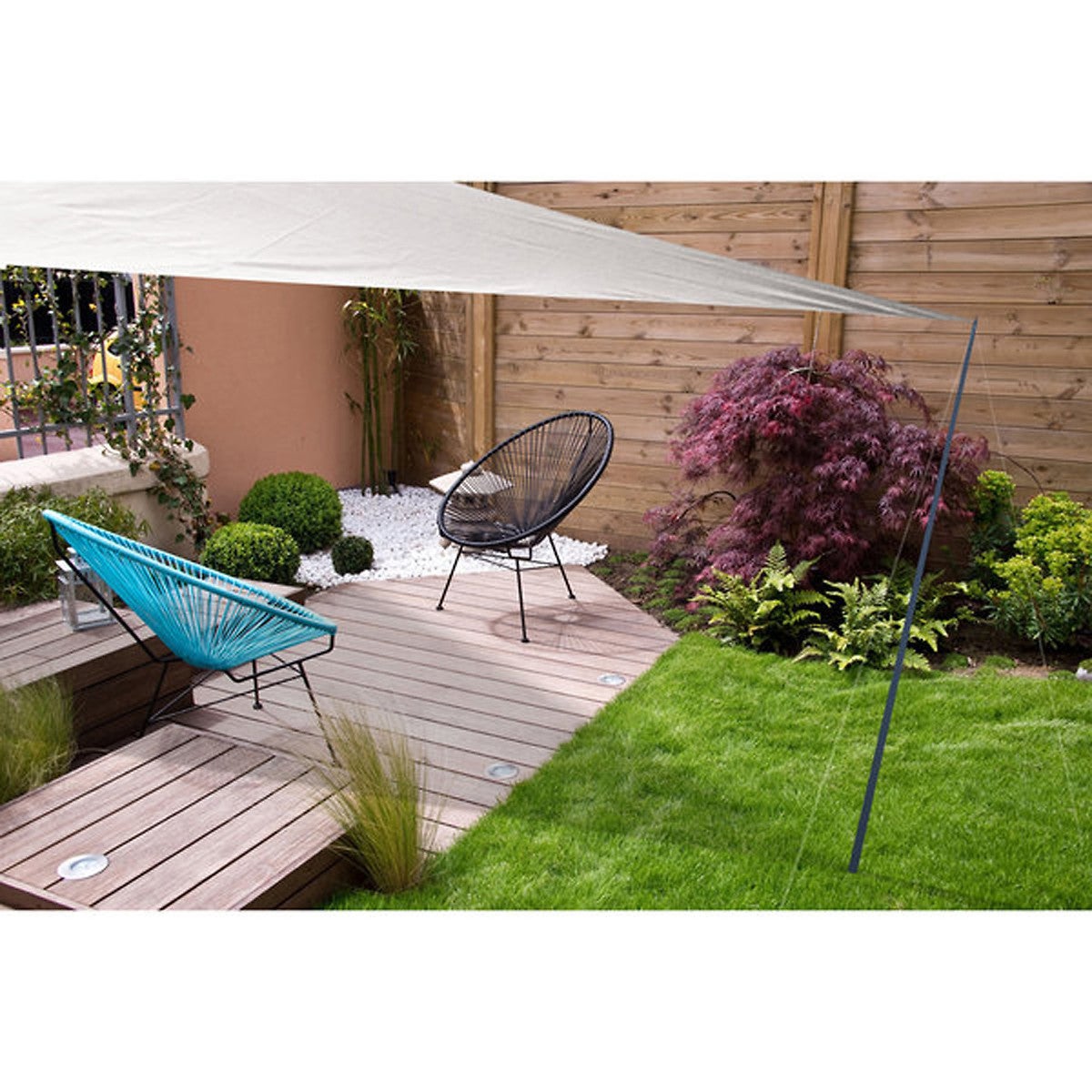 Mât de fixation pour voile d'ombrage nomade - No color - taille unique ...