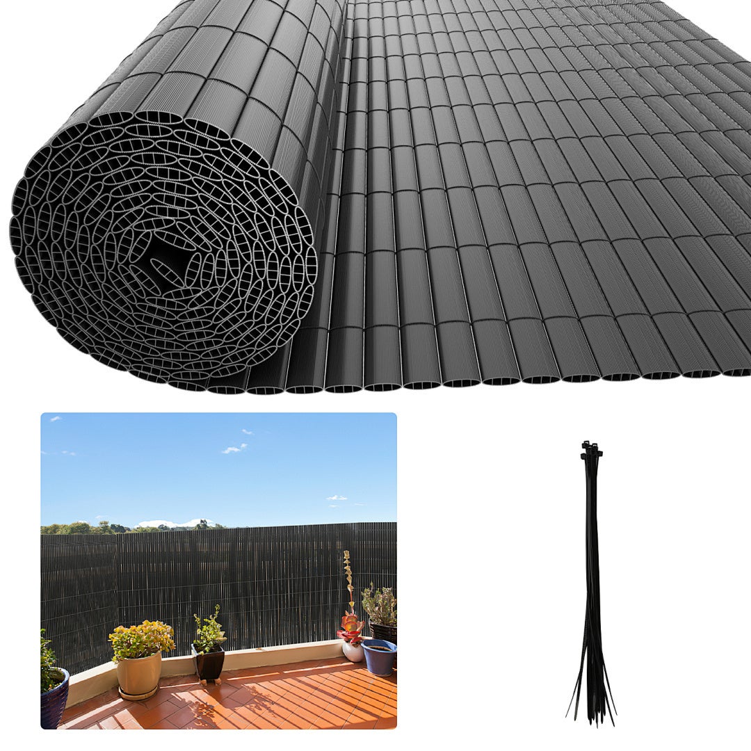 Cañizo de PVC resistente – Paravientos y privacidad para exterior ...