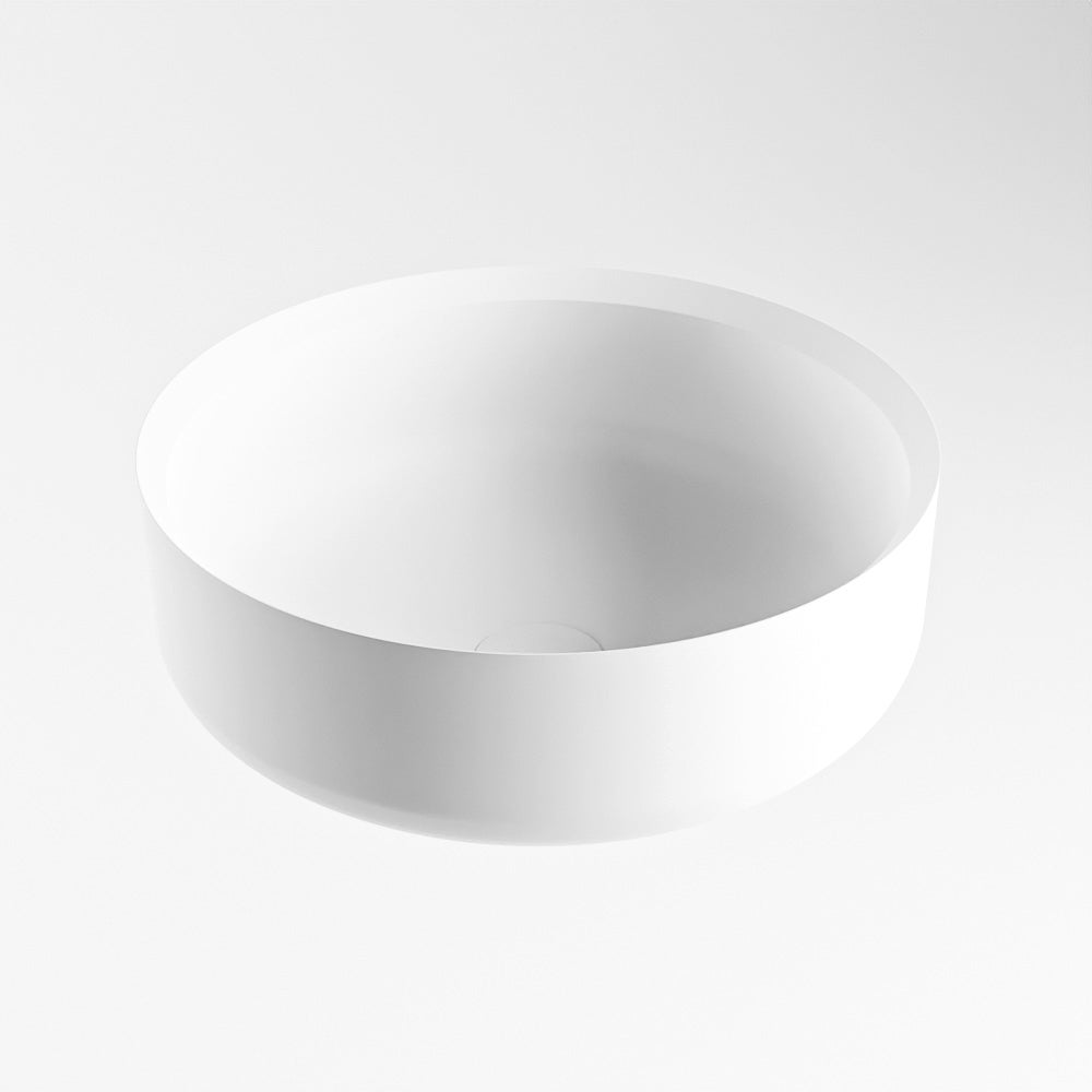 COS Lavabos sobre encimera solid surface 36cm color Talc / Talc ...