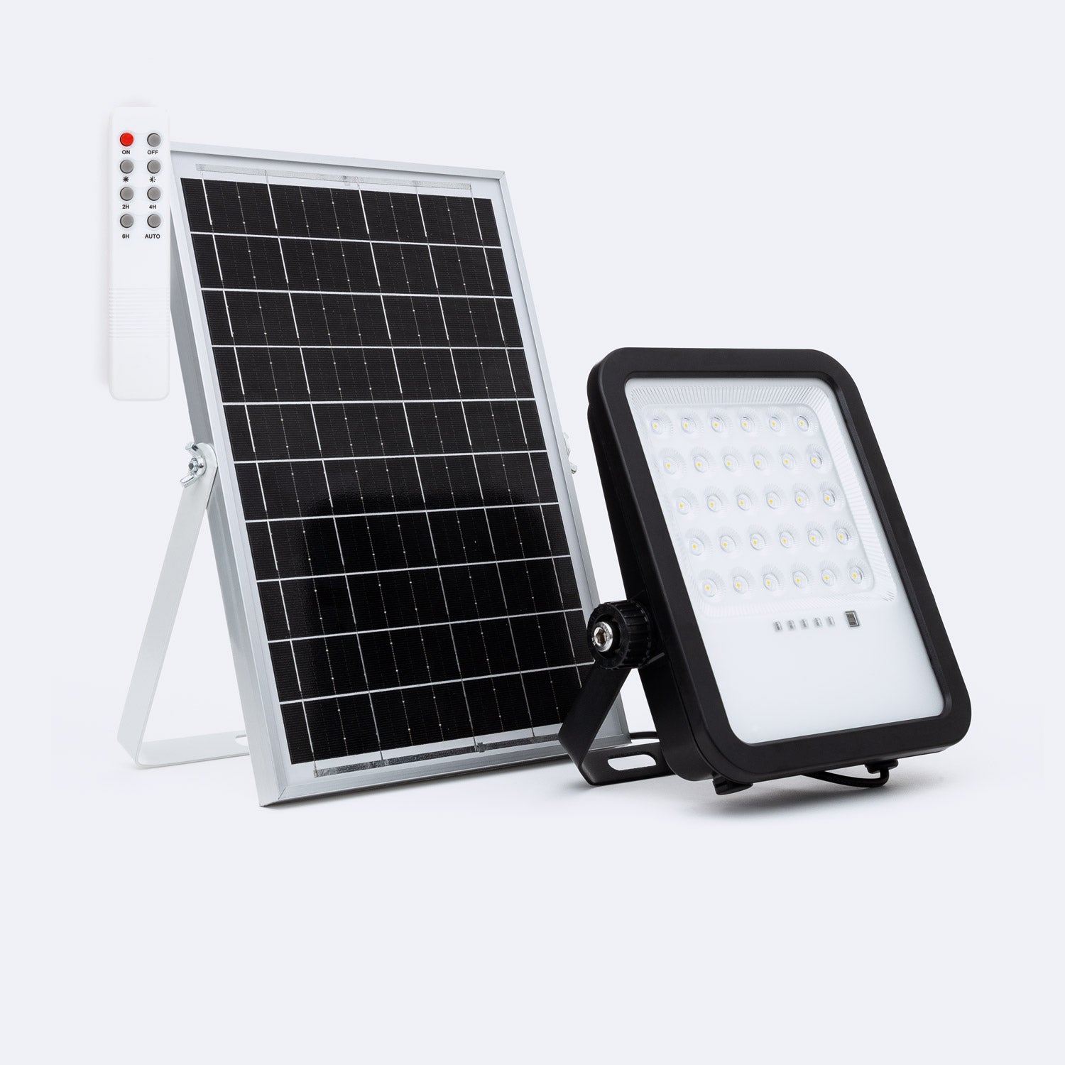 Ledkia Foco Proyector LED Solar 1100 lm IP65 con Control Remoto Nurda ...
