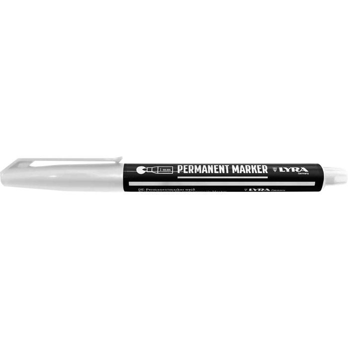 Marqueur permanent blanc - LYRA - Pointe fine 1 mm | Leroy Merlin