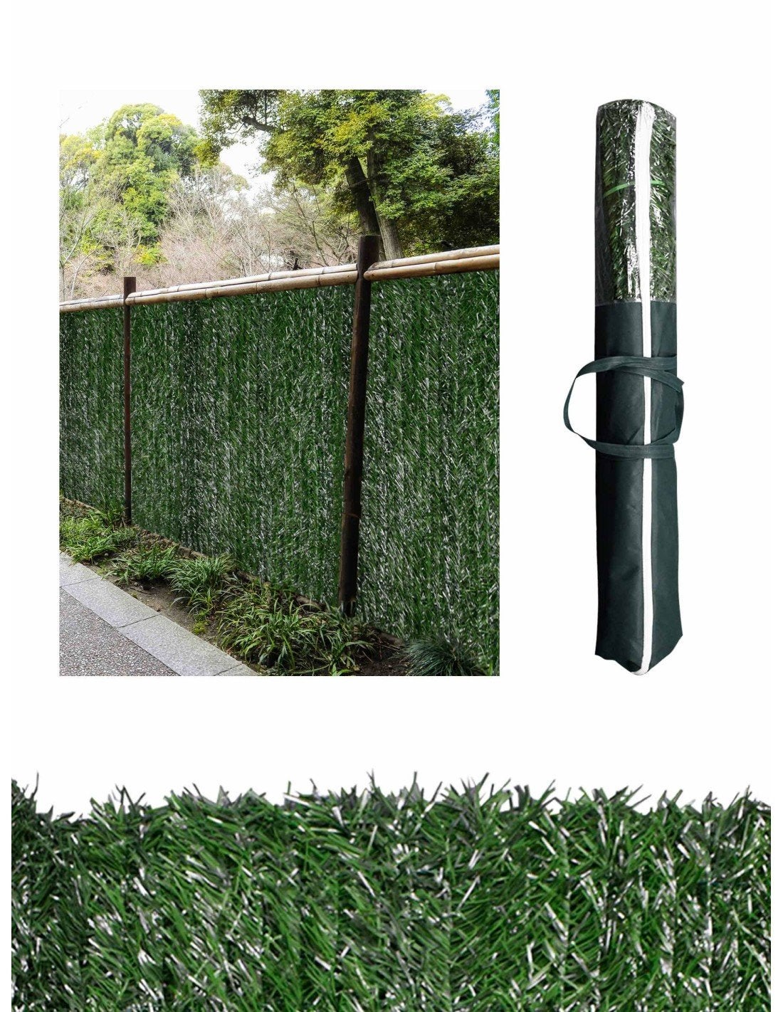 Seto Artificial Premium Verde | 90% Ocultación | UV Resistente | Fácil ...