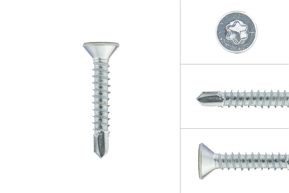 Wovar Vis autoforantes avec pointe auto-perceuse 4.2 x 25 mm Torx 20 ...