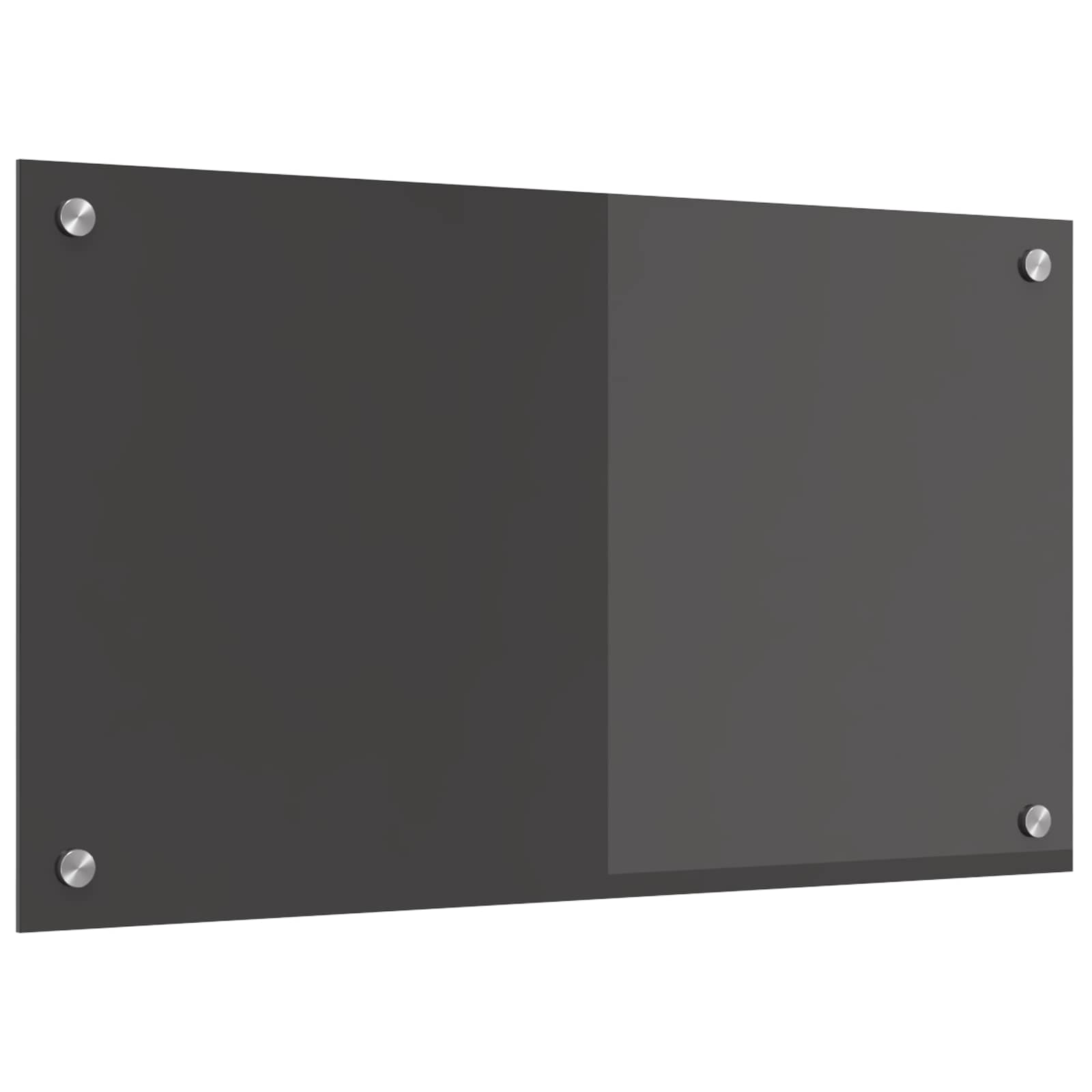 Salpicadero de cocina Gris oscuro 70 x 40 cm vidrio templado vidaXL ...