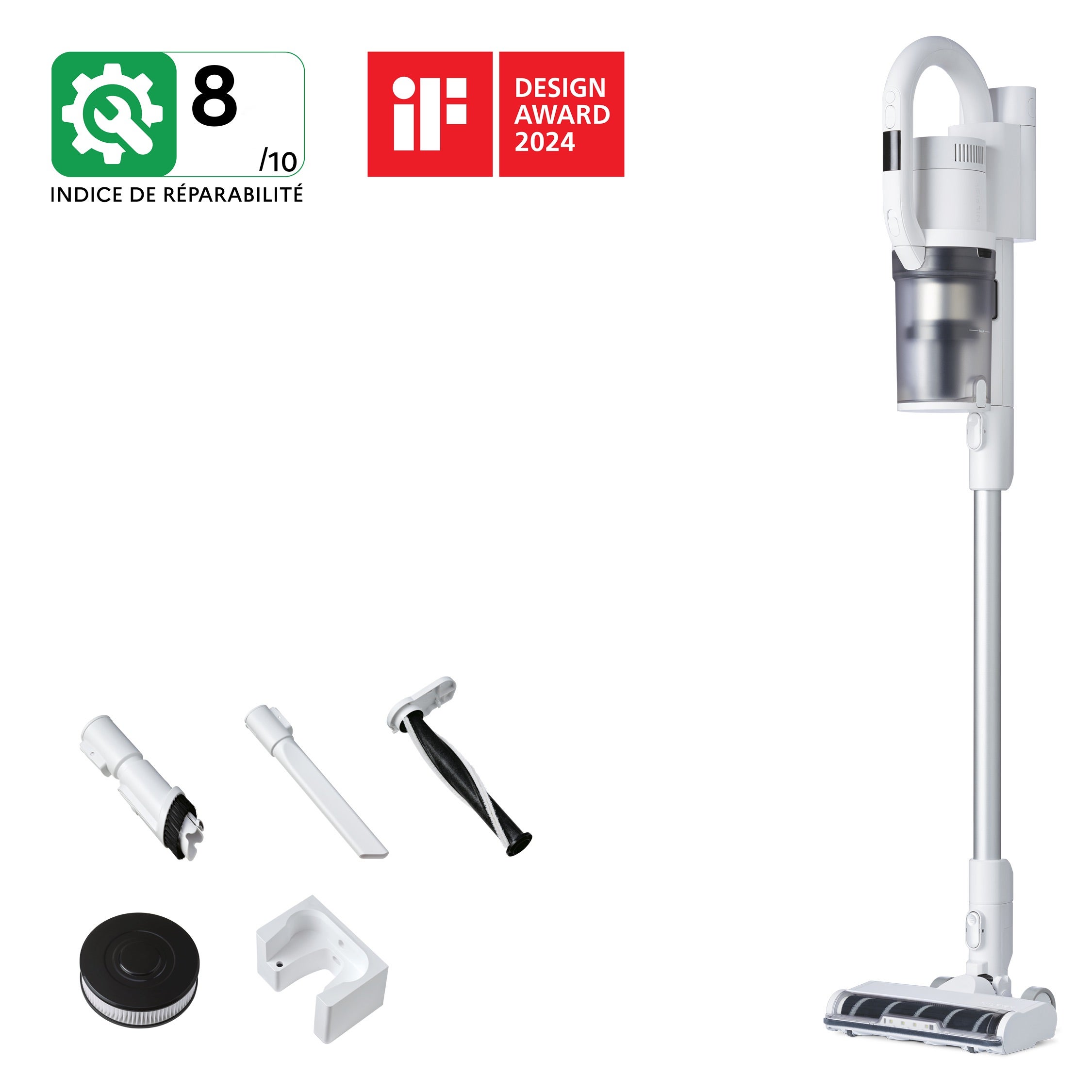 2 en 1 Aspirateur Balai Vertical et Aspirateur à Main, Sans Fil et Sans ...