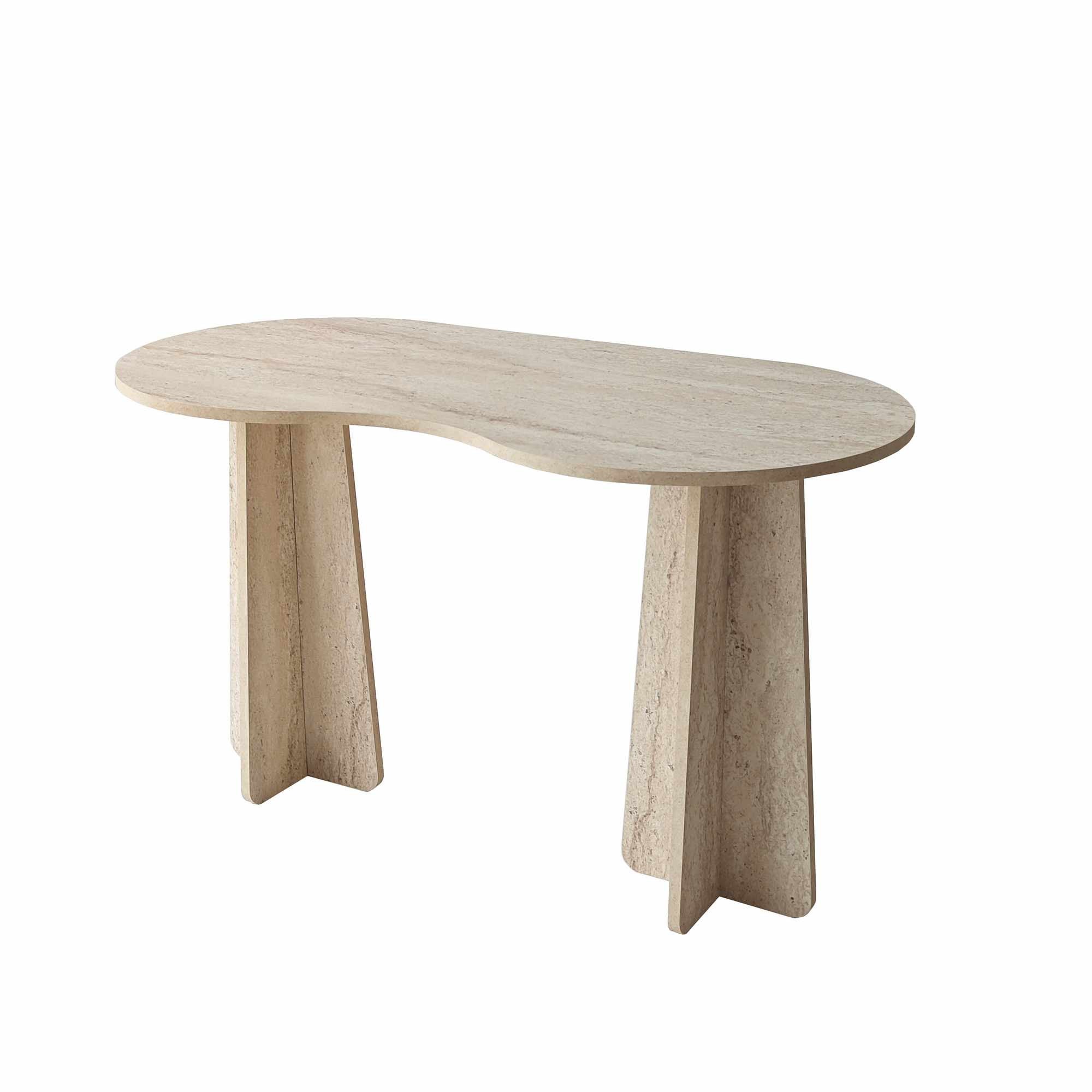 Escritorio "infinito" de madera 120 x 60 x 75 cm - Travertino | Leroy ...