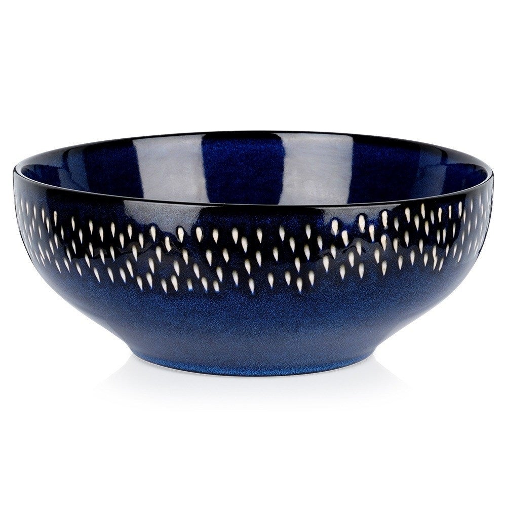 Saladier en céramique, bleu marine, 25 cm, 2,8 l | Leroy Merlin