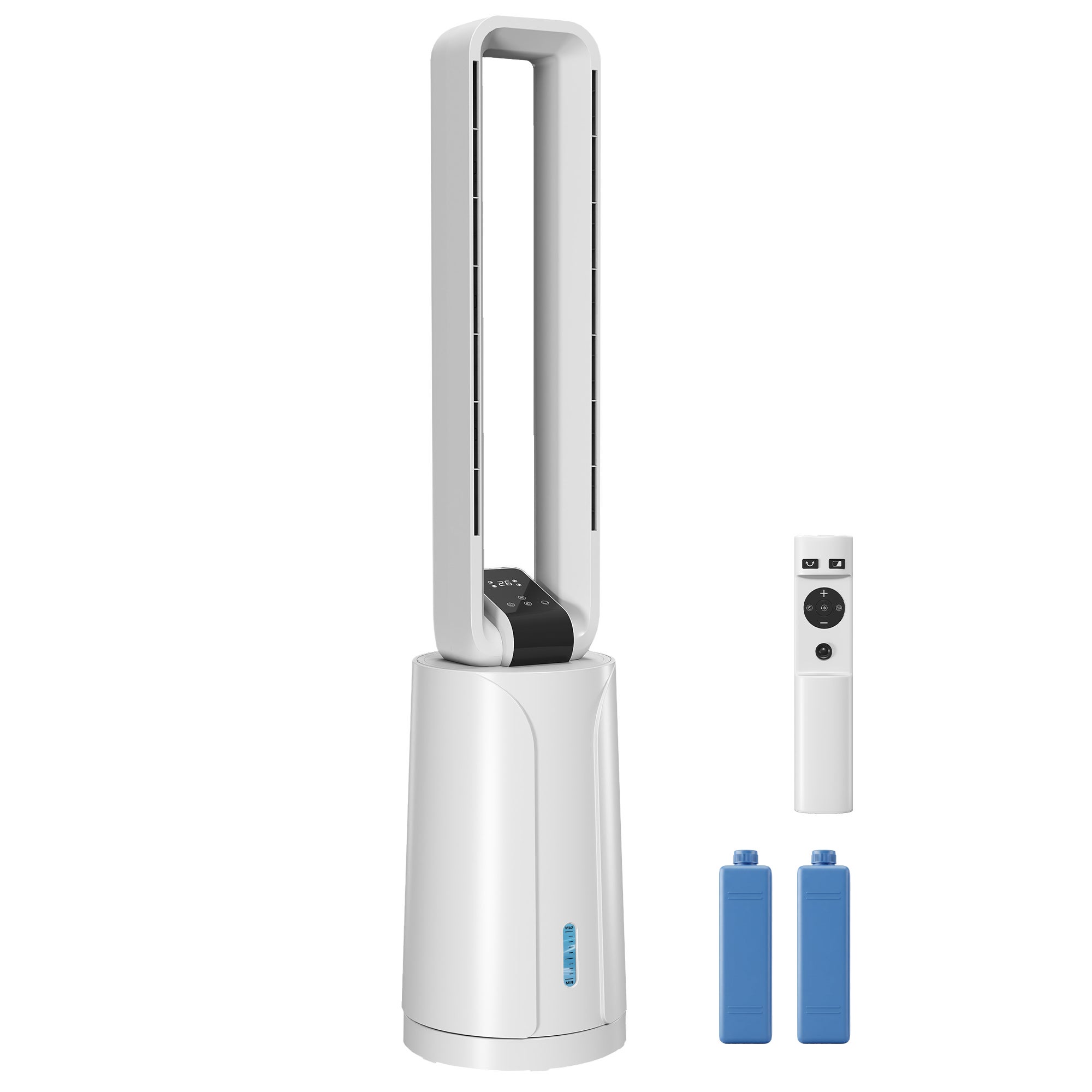 Evaporative air cooler with remote control, 15-hour timer, cooling ...
