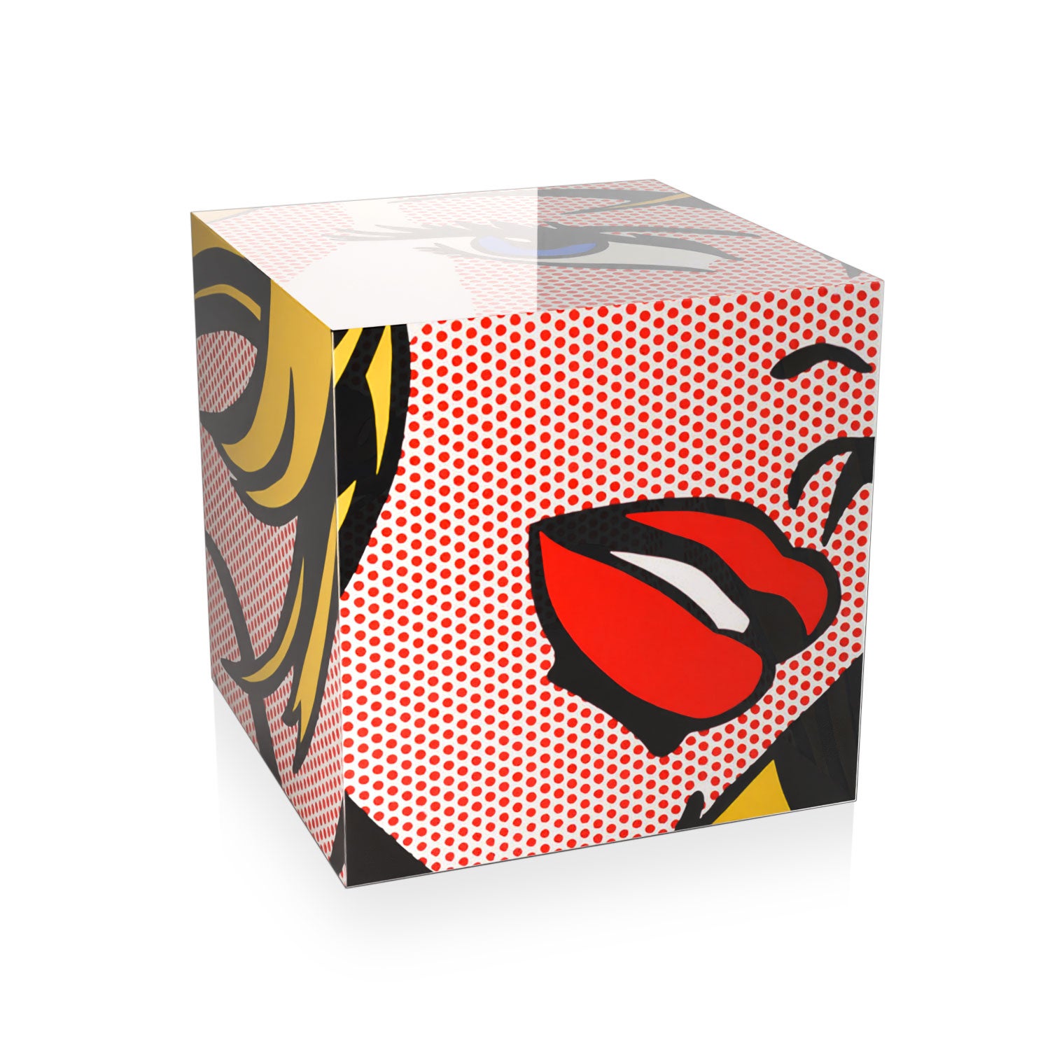 ADM - 'Cubo Blond Girl' - Table basse en méthacrylate brillant ...