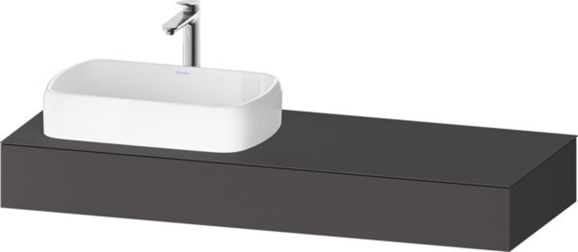 Duravit Qatego Console, 1400x550x170mm, avec découpe à gauche ...