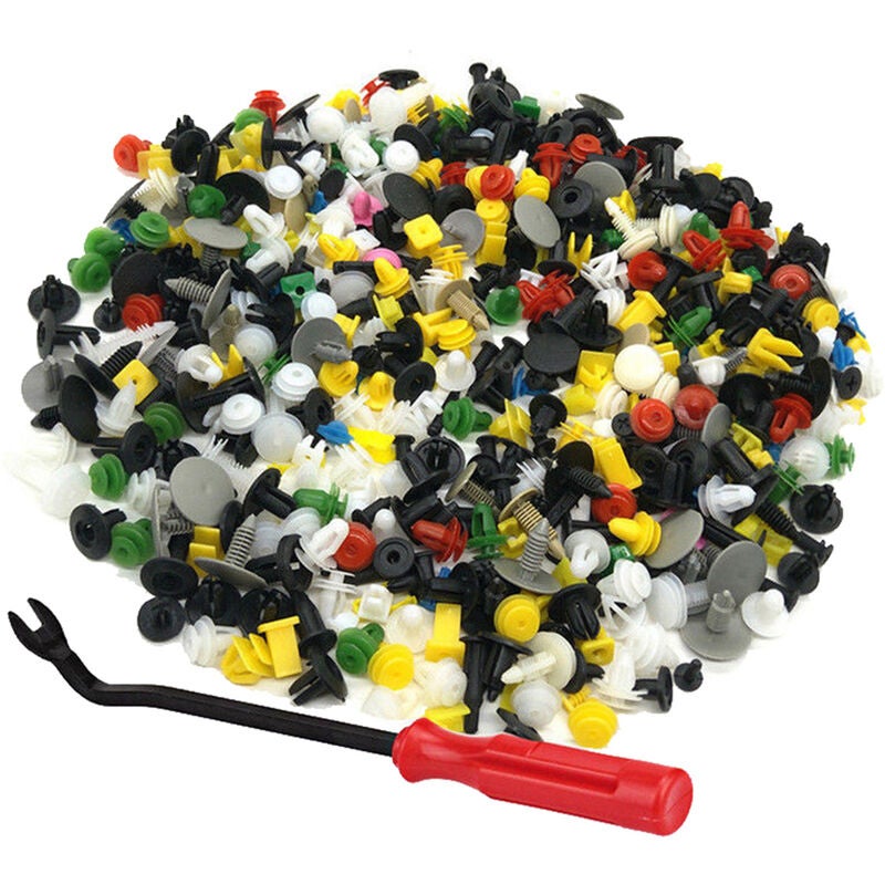 500 pieces universel mixte vehicule pare-chocs clips de retenue attache ...