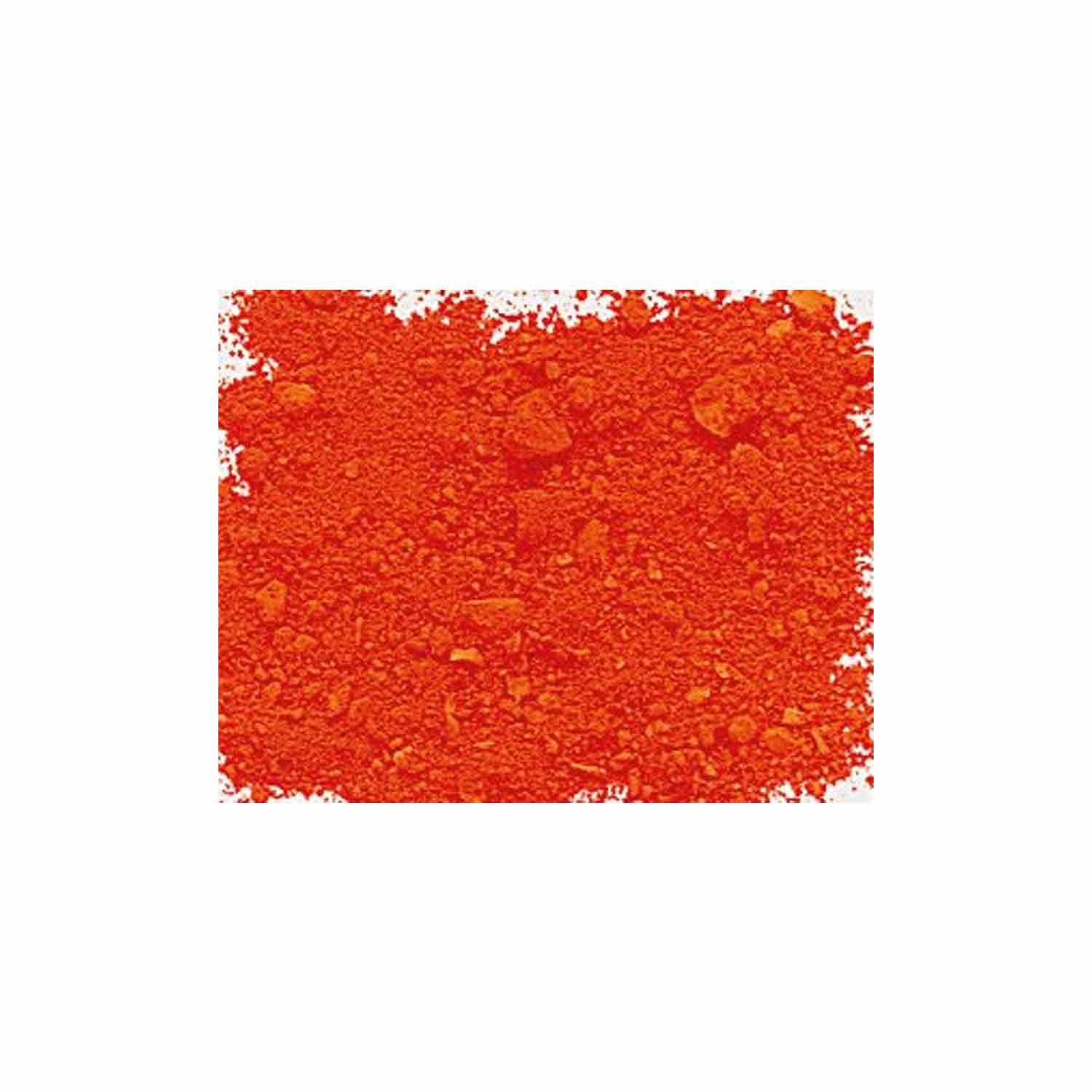 Pigment pour création de peinture - pot 110 g - Rouge de Cadmium orange ...