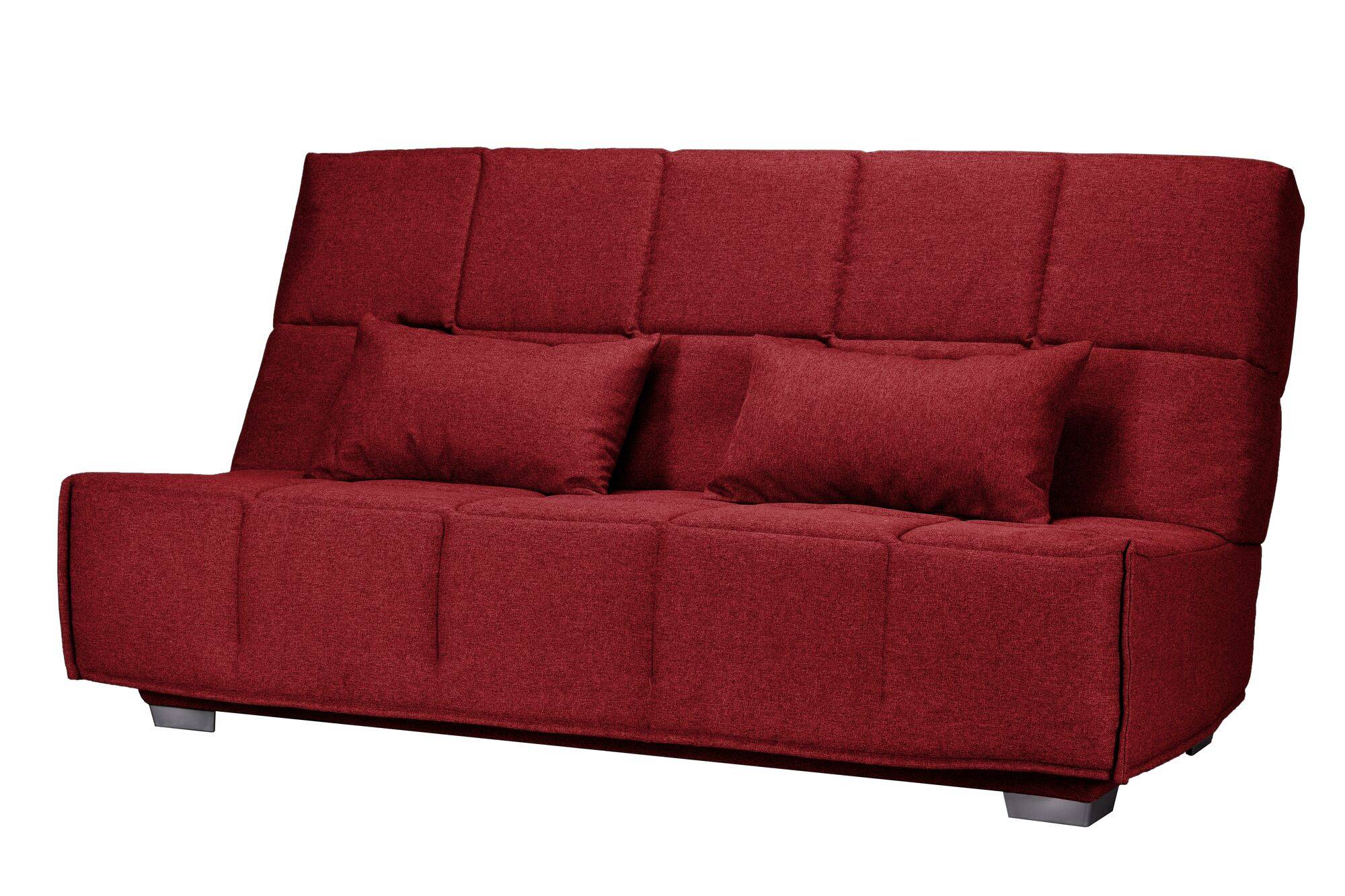 Canapé clic-clac tissu matelas Bultex 14 cm Gizia CAMIF-130 x 190 cm ...