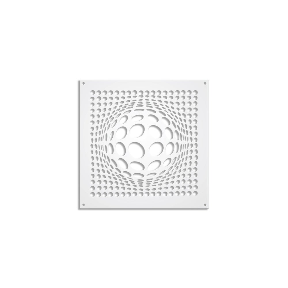 PELOTAS - Panel PVC Perforado - Parasol Blanco 98x98 cm Espesor 1cm ...