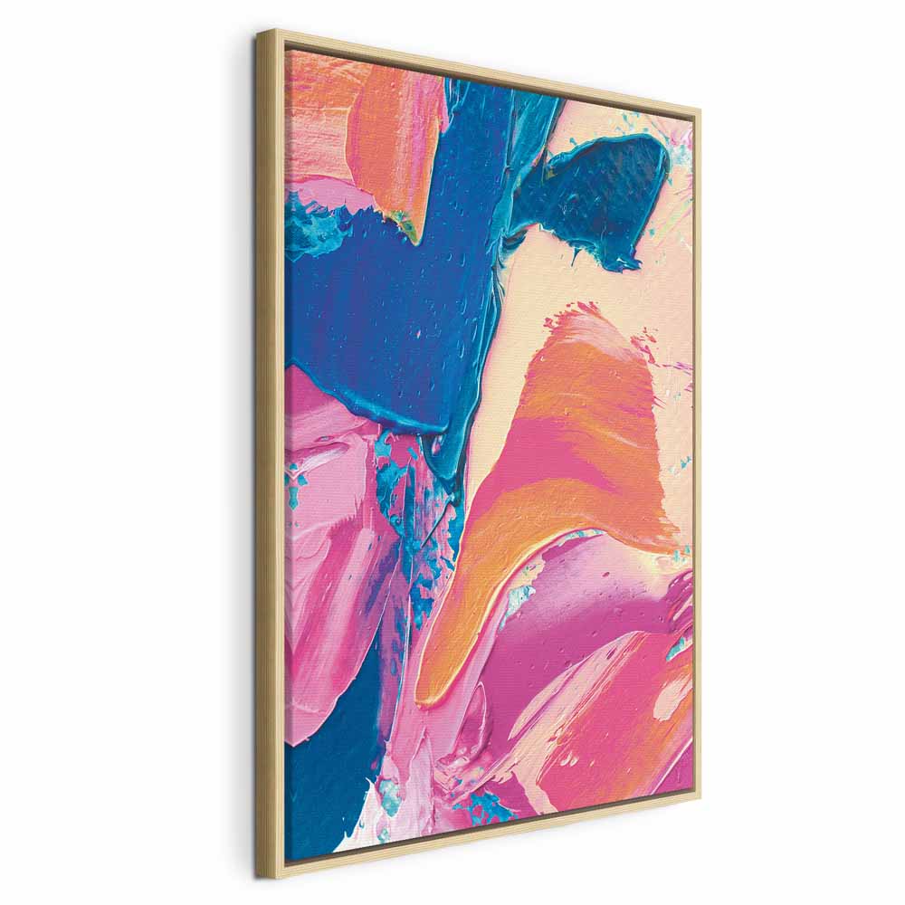 Tableau - Composition dynamique à l'huile sur toile | Leroy Merlin
