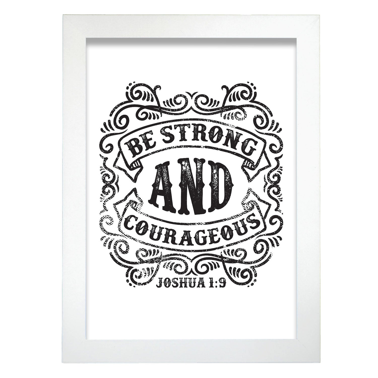 Affiche De Soyez Fort Et Courageux Inspiré Par Citations Cadres ...