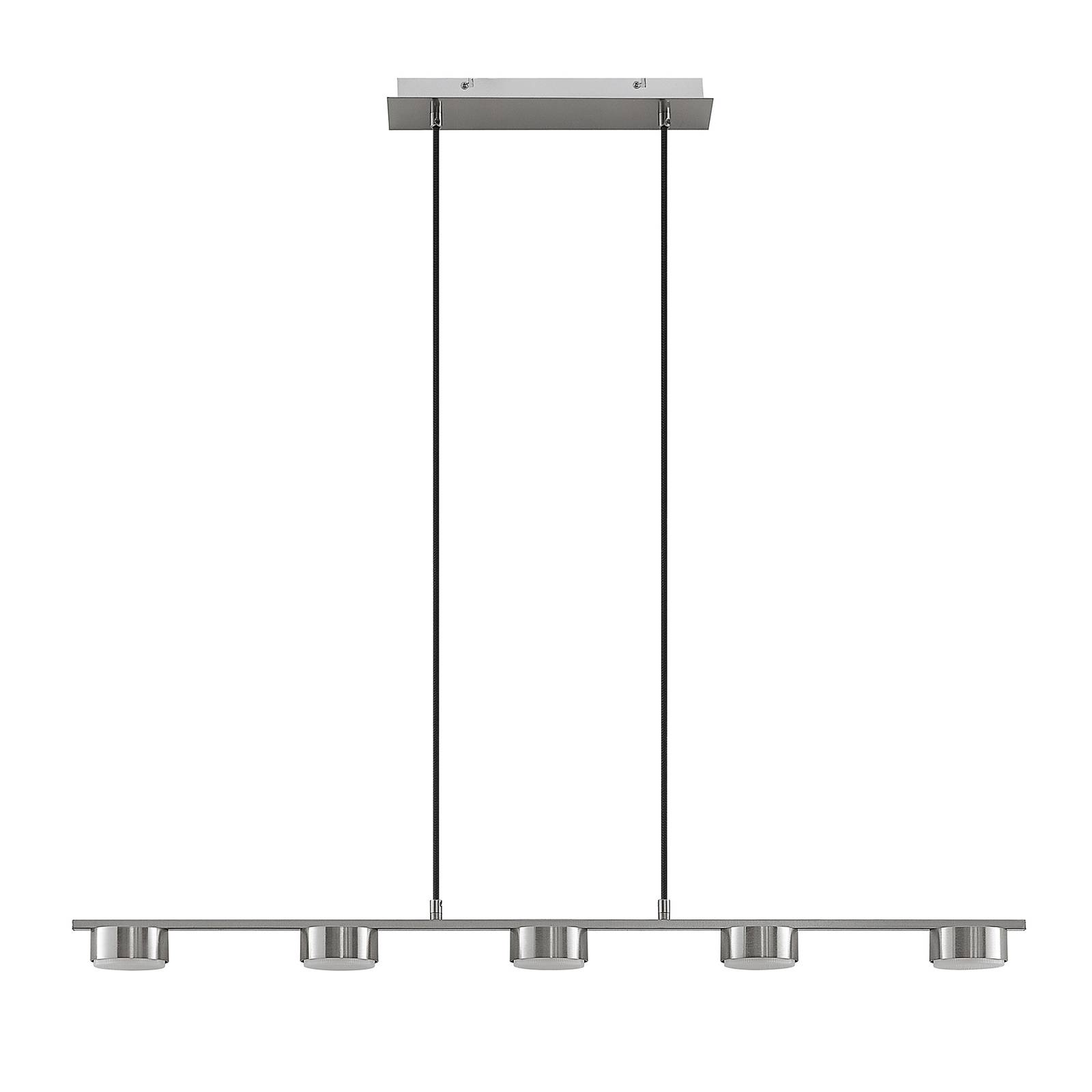 Lindby suspension Kaylou, 5 lampes, couleur nickel, aluminium, Suspension Luminaire, Lampe ...