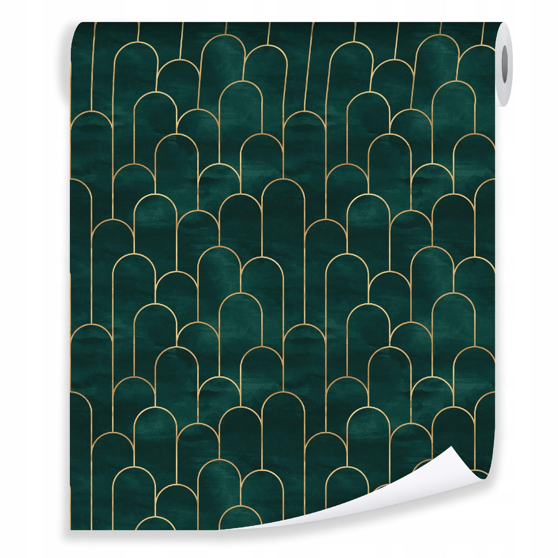 Papier Peint Intissé Art Déco Géométrique 10m x 50cm Rouleau - Colle ...