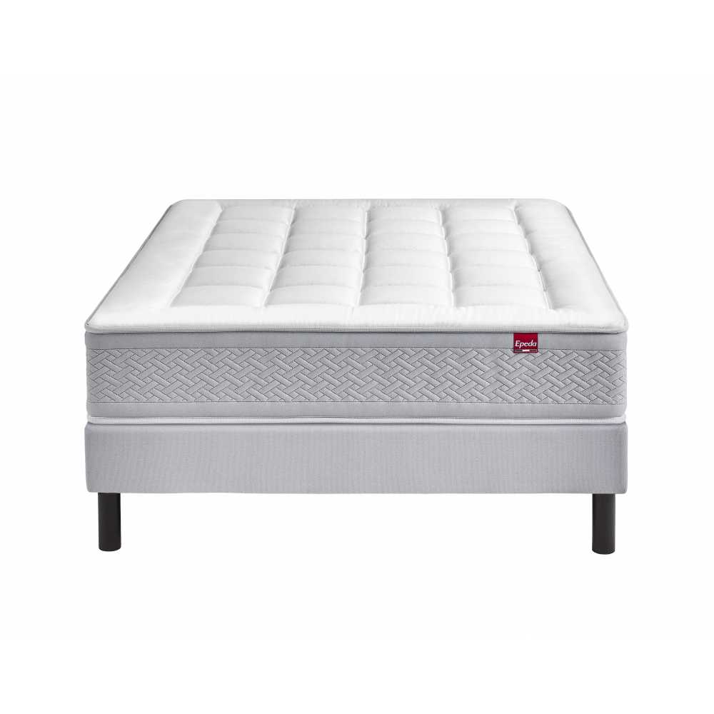 Ensemble Epeda Le Majestueux + Sommier Confort Medium 160x200 | Leroy ...