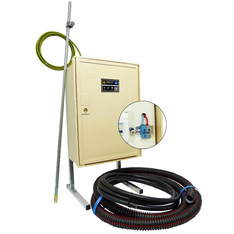 Coffret de chantier provisoire monophasé 12 kW - pack complet ...