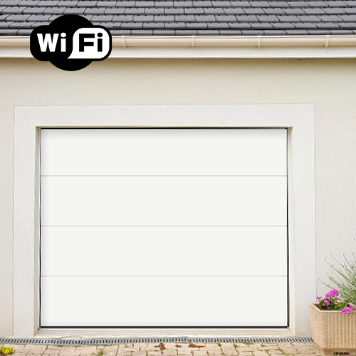 Porte De Garage LANCE Sectionnelle Prémontée | H200 x L240 cm | Blanc ...