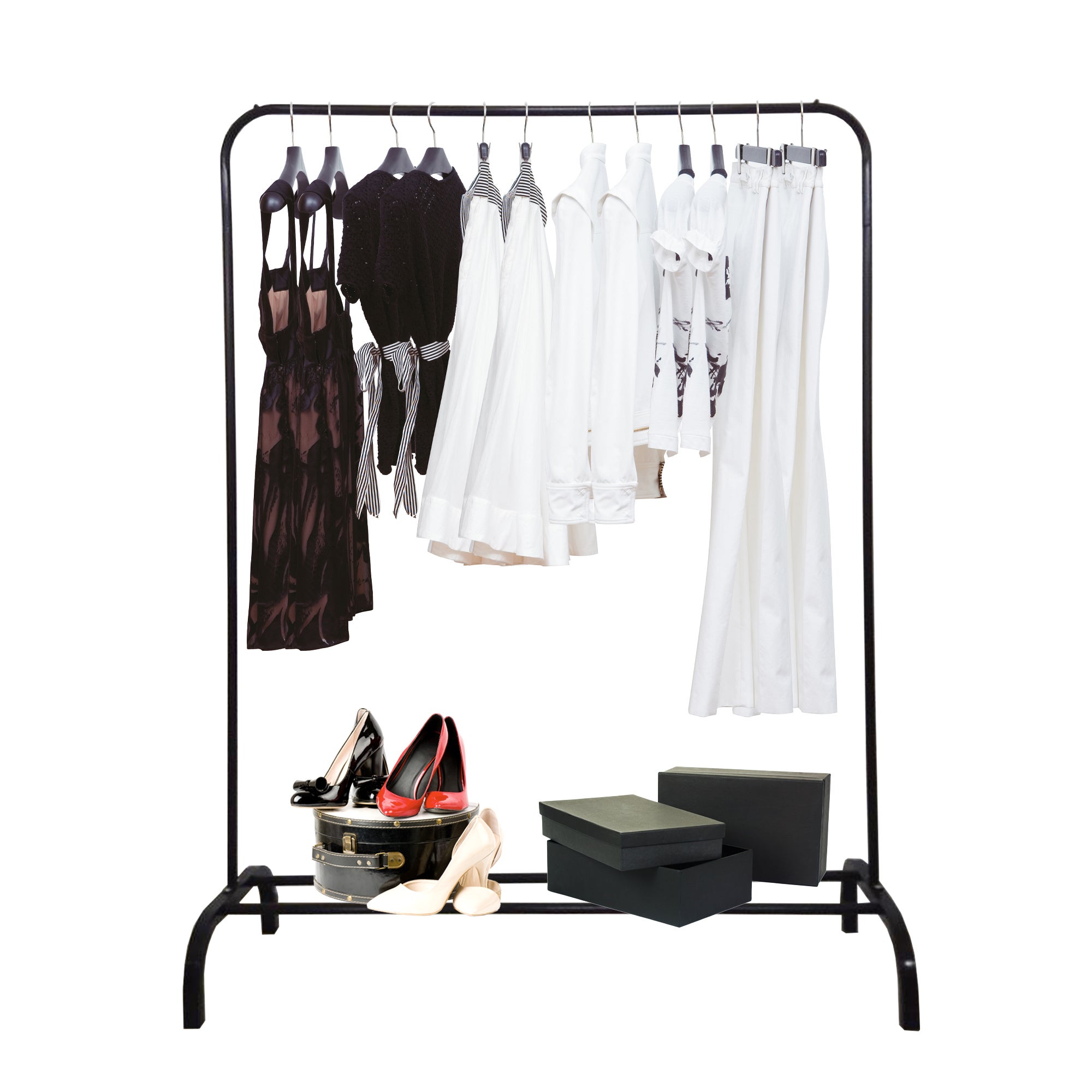 Perchero Burro Metálico Basic 150x110x40 Negro Nyana Home | Leroy Merlin