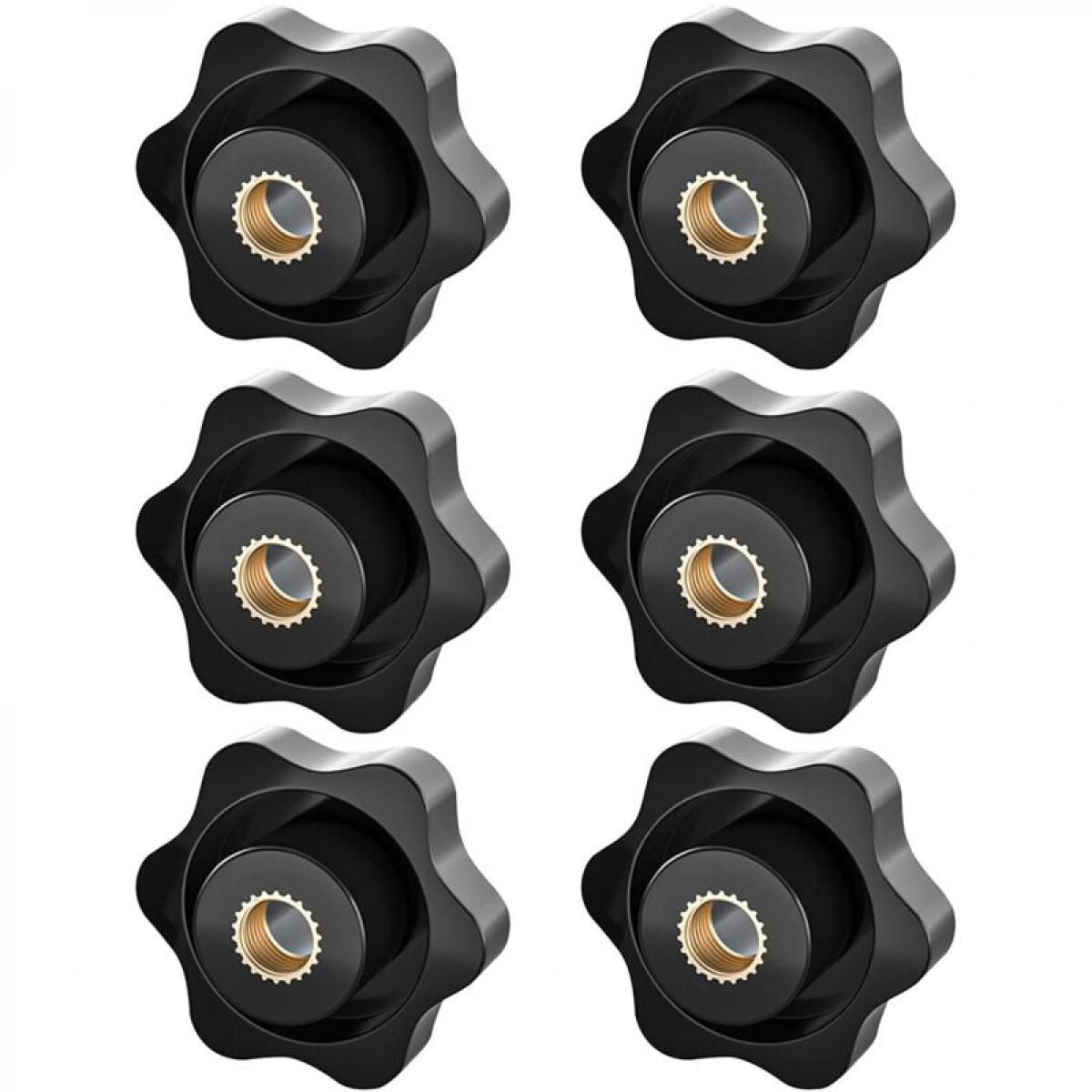 Boutons de serrage M8, écrous étoiles, boutons de serrage filetés ...