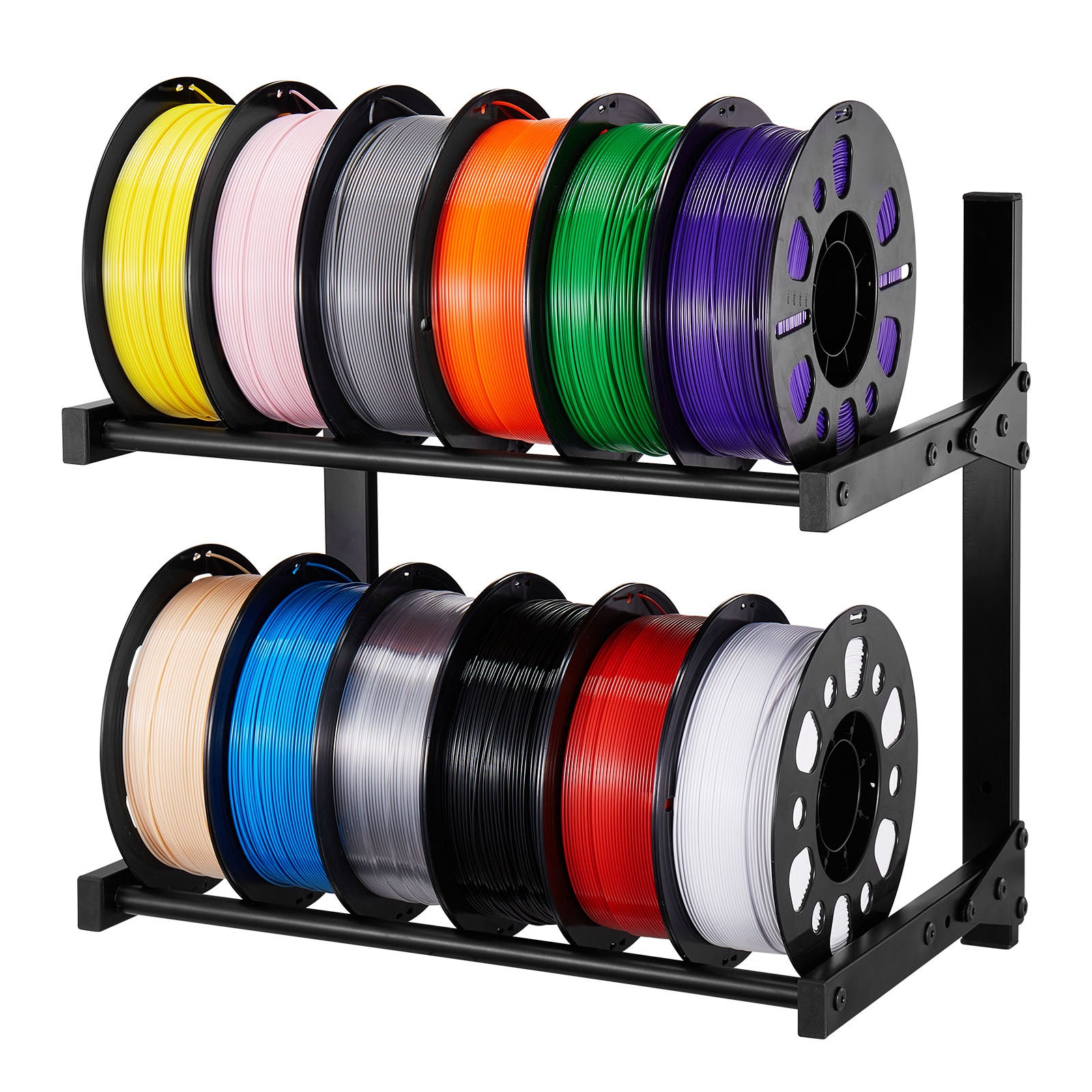 Support de Rangement VEVOR de Filaments Mural 2 Niveaux, Porte-bobines ...