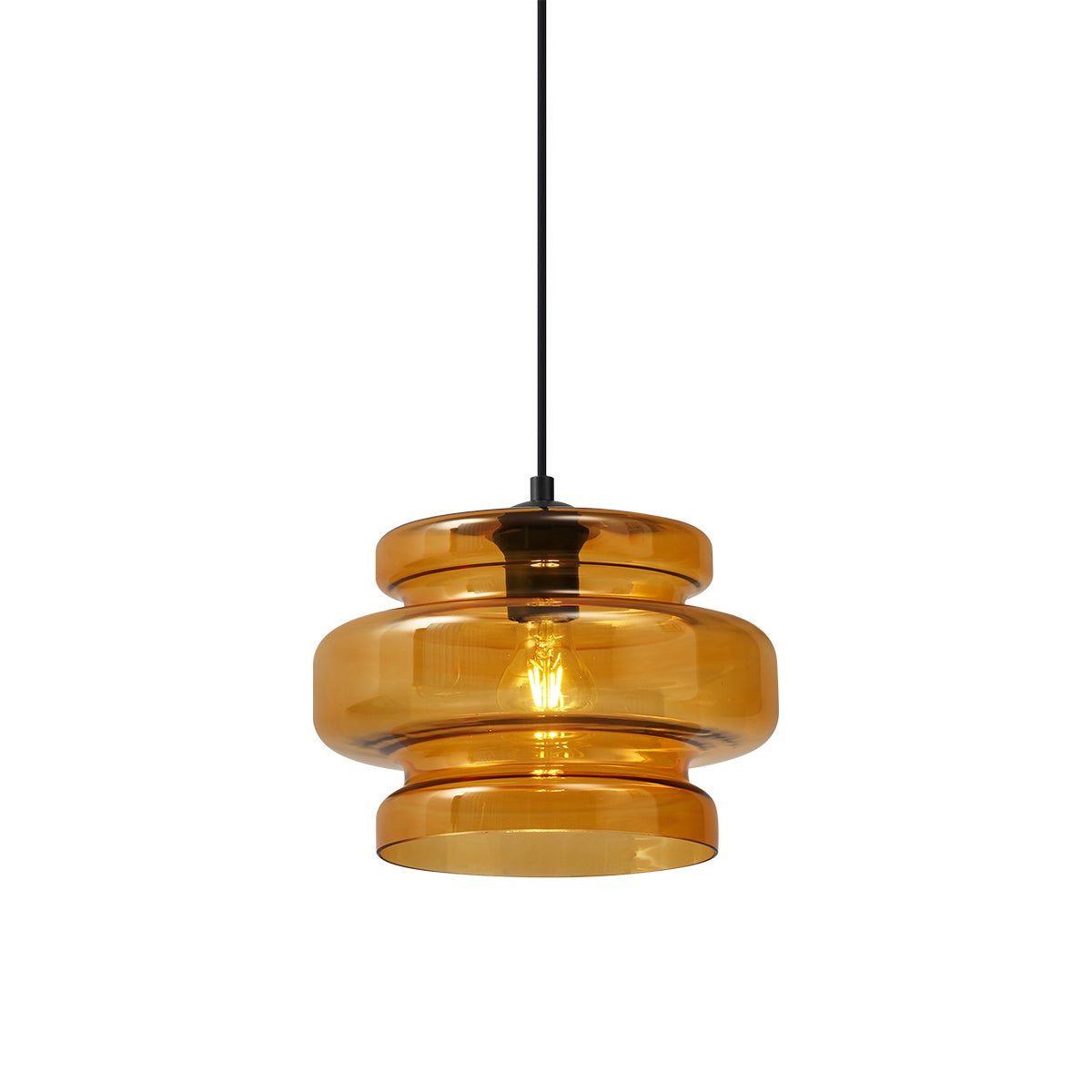 Qazqa rétro lampe suspendue - Denise - orange, rond, max. 15w, e27 ...