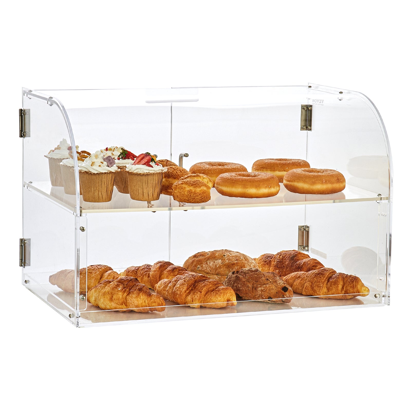 Vitrine pâtisserie SucceBuy 2 niveaux Acrylique avec porte arrière ...