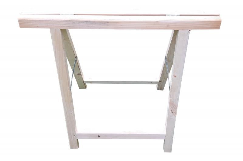 Caballete de madera de abeto en bruto T1 - Dimensiones 750x750x42x18 mm ...