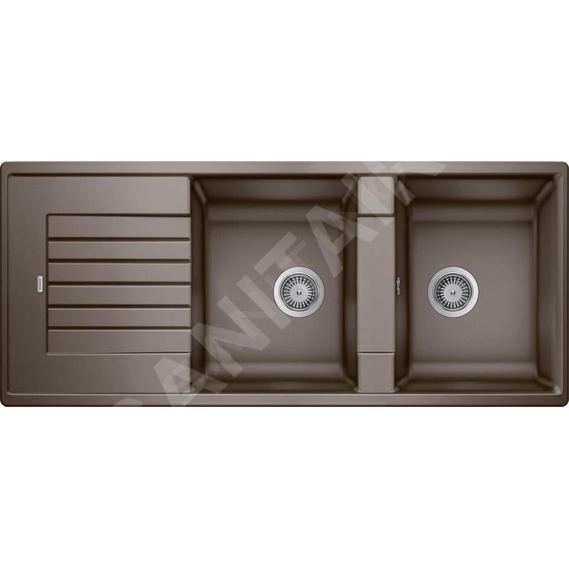 Blanco Zia 8 - Évier en silgranite, 1160x500 mm, café 515602 | Leroy Merlin