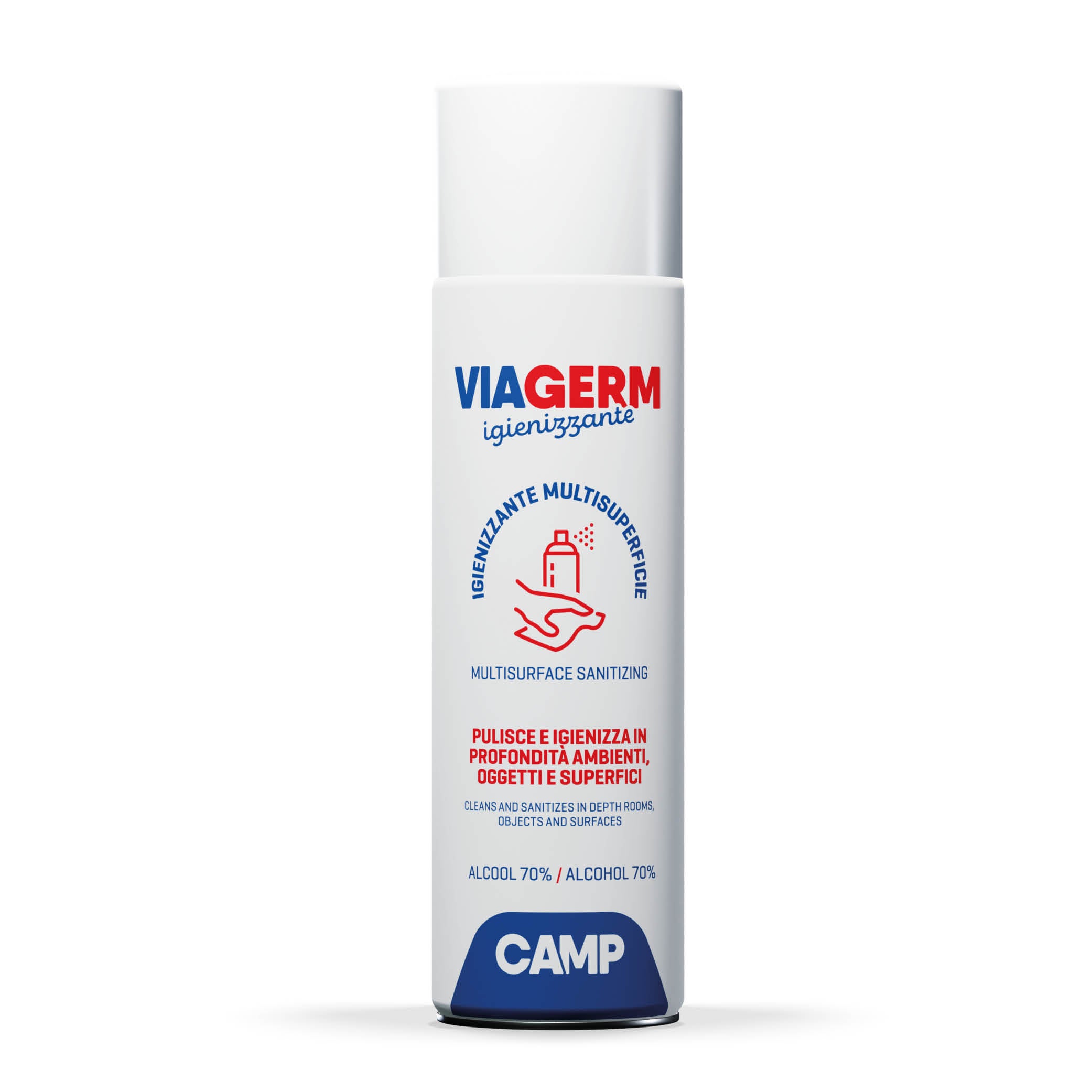 Camp Viagerm Igienizzante Multisuperficie Spray con alcool 70% - 500 ml ...