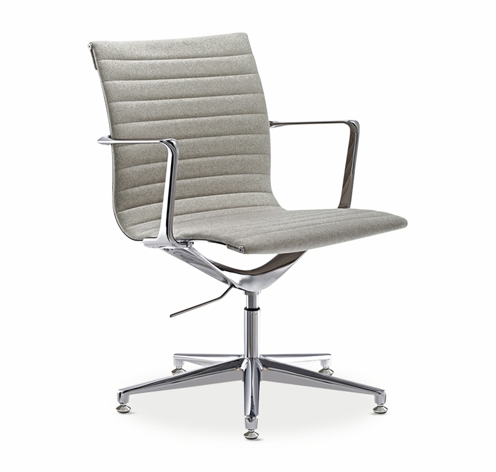 Furnicher Mateo - Chaise de Conférence - Grège Tissu - 58x59x92cm ...