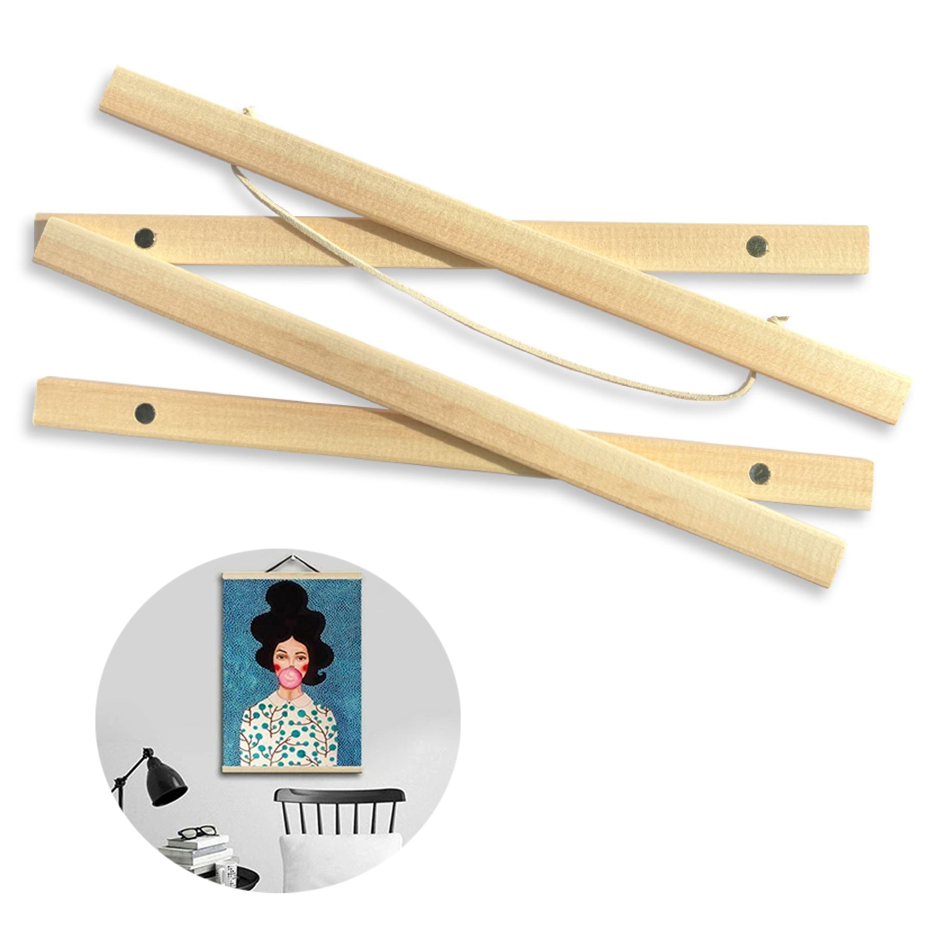 Marco magnético para póster, marco de madera, póster, lienzo artístico ...