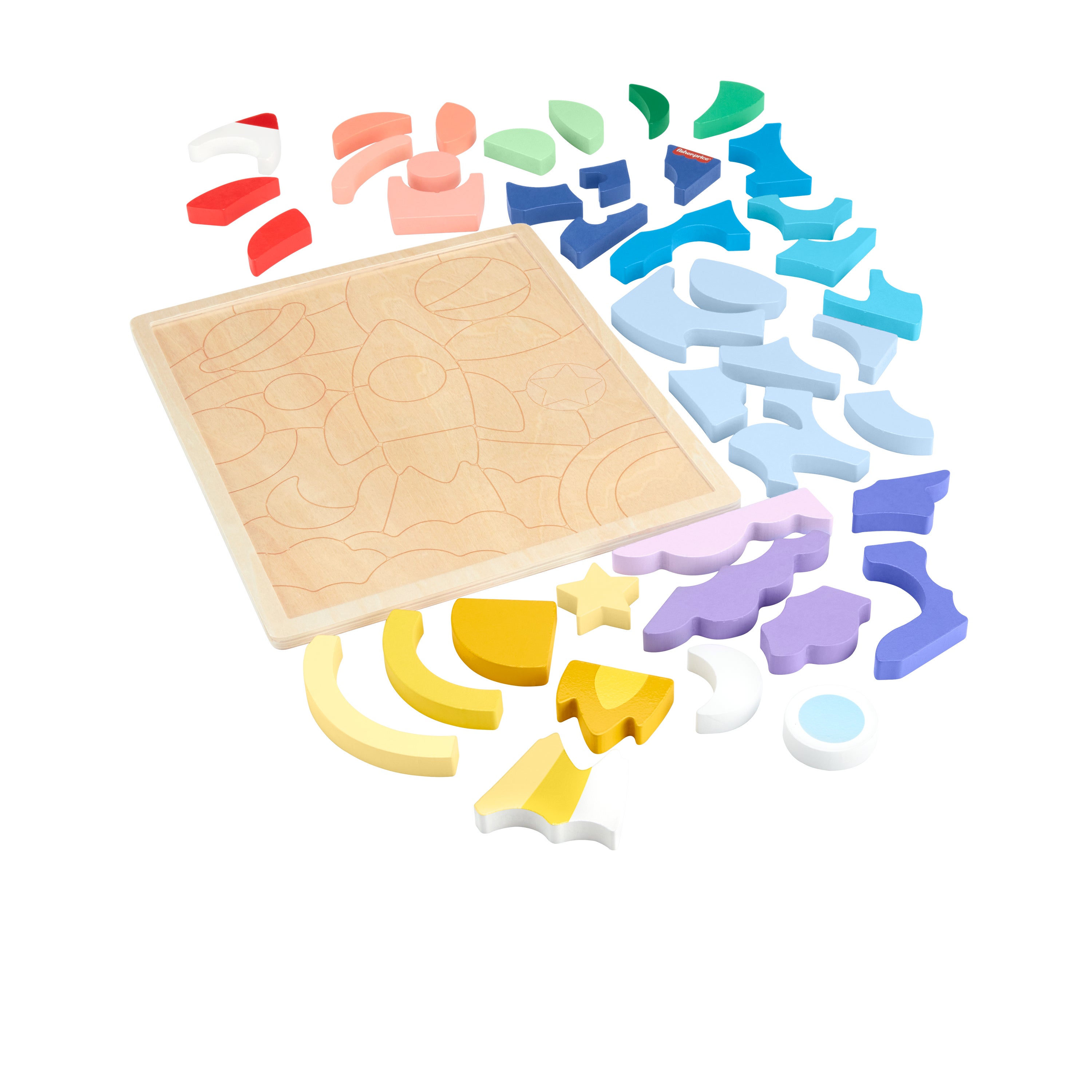 Fisher Price Puzzle de Formas de Madera 42 Piezas Edad 3+ | Leroy Merlin