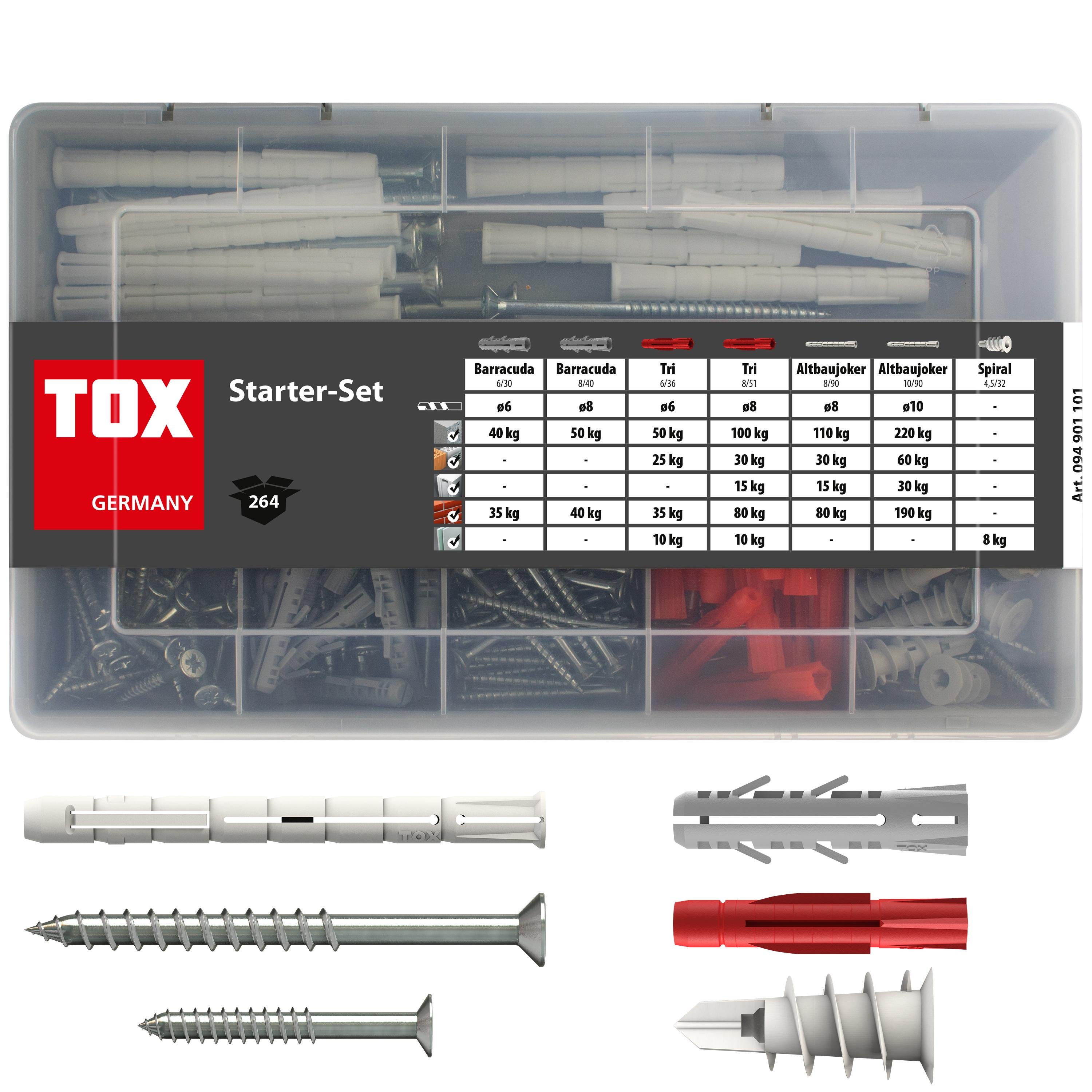 TOX Assortiment Standard Starter Set 264 pièces | Leroy Merlin