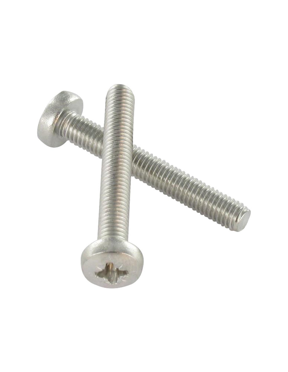 Vis métaux tête cylindrique bombée large Pozi N°2 M4X16 Inox A4-30 ...